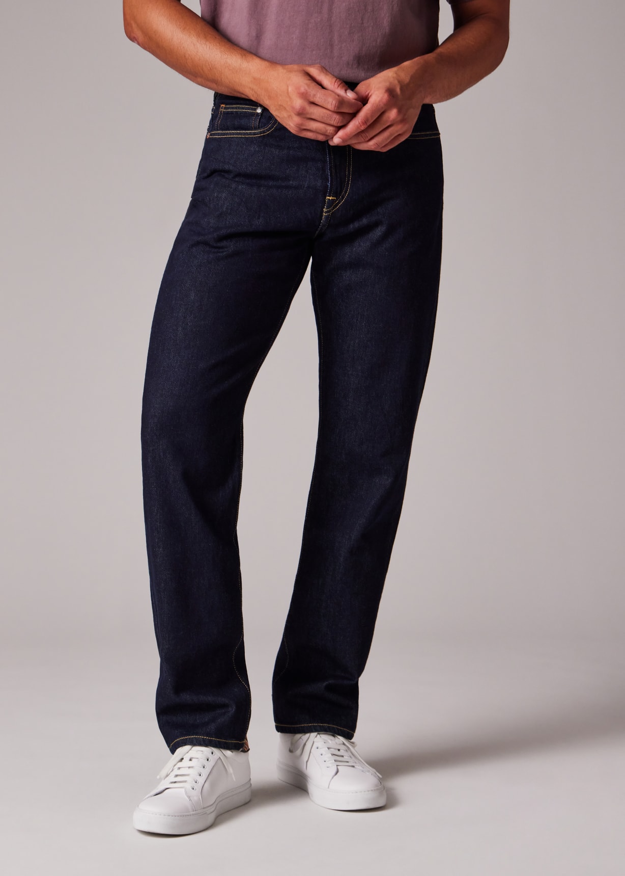 Men's Relaxed Tapered-Fit 'Organic Vintage Stretch' Jeans