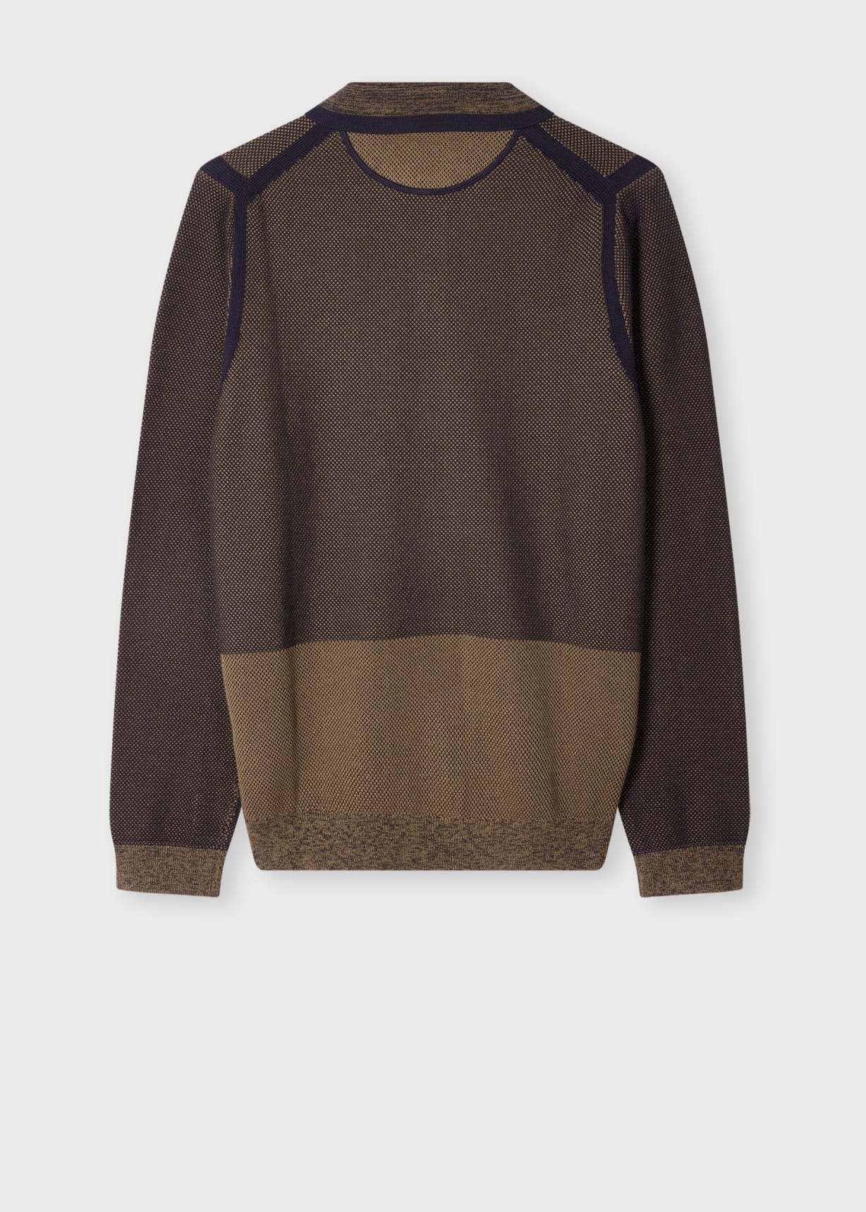 Khaki Organic Cotton Zebra Polo Sweater Paul Smith
