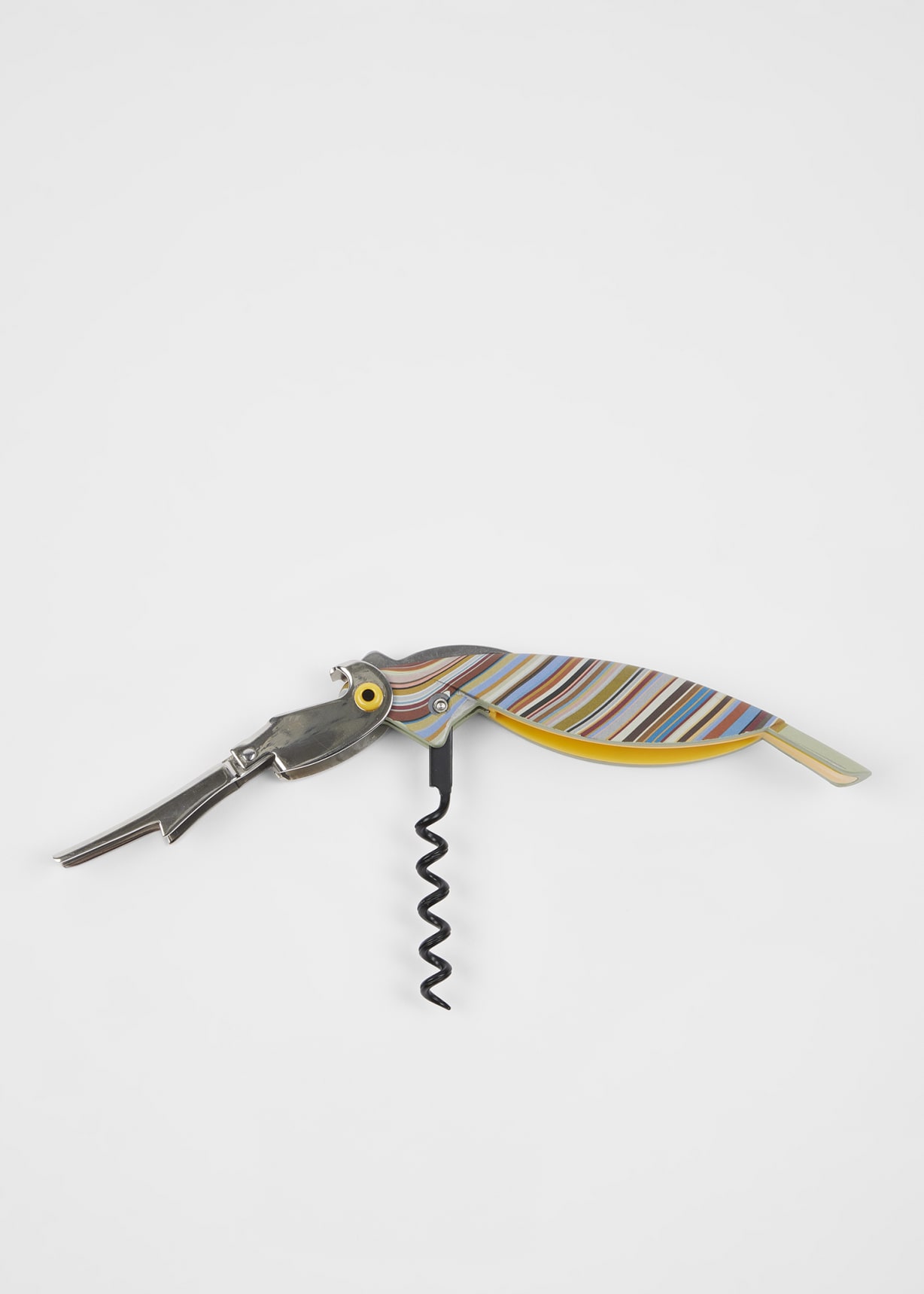 Alessi x Paul Smith - 'Signature Stripe' Parrot Sommelier Corkscrew