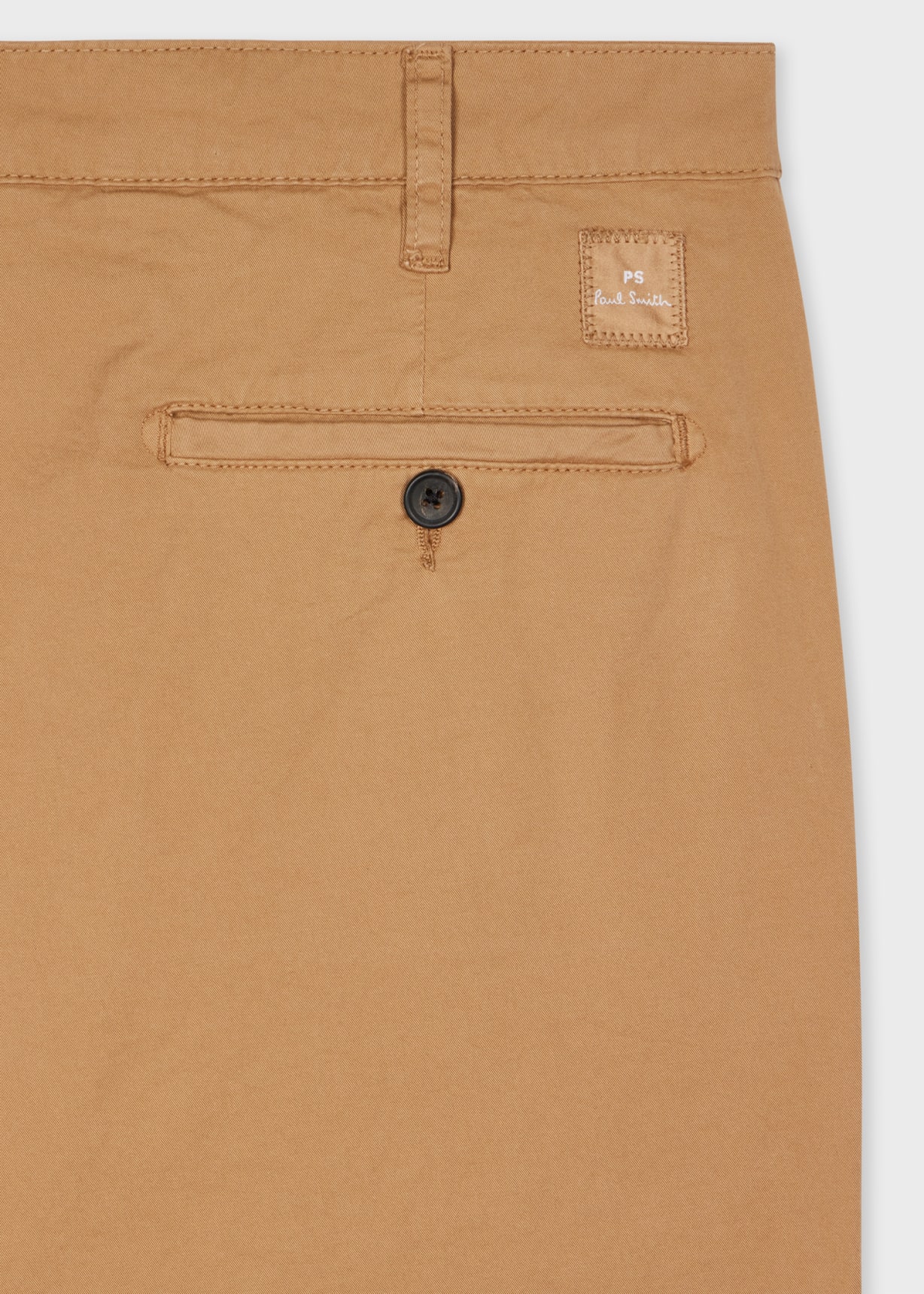 Men's Tan Organic Cotton-Stretch Shorts