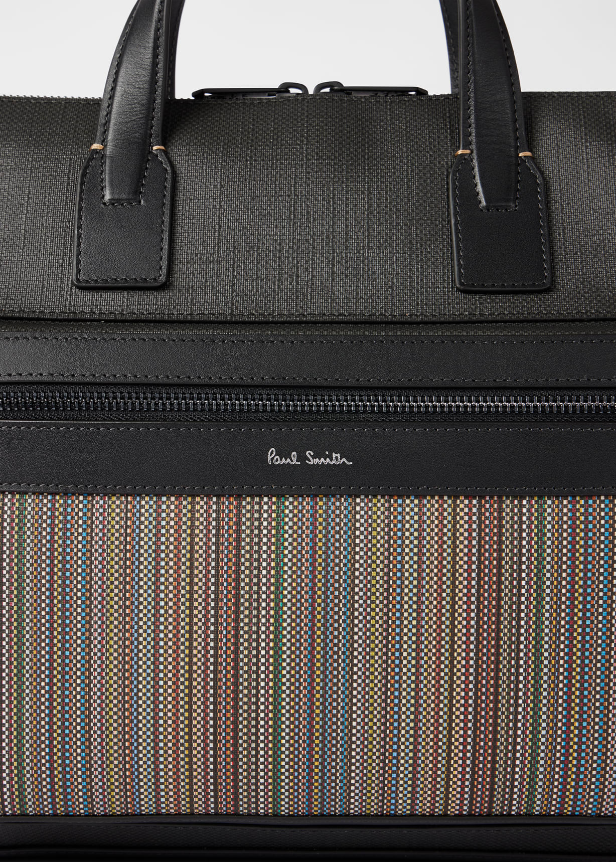 Men's 'Signature Stripe' Coated Canvas Folio