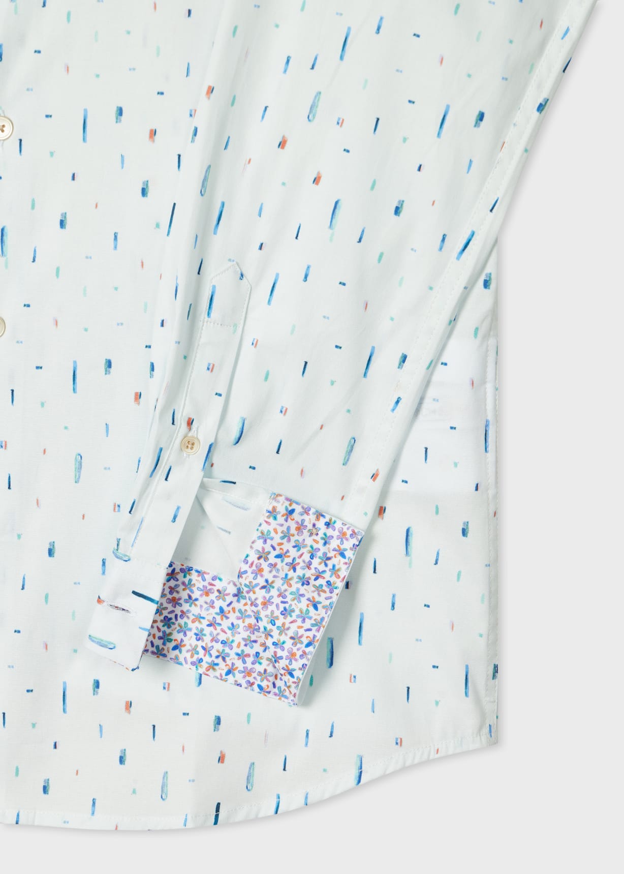 Light Blue Organic-Cotton 'Freefall' Tailored-Fit Shirt