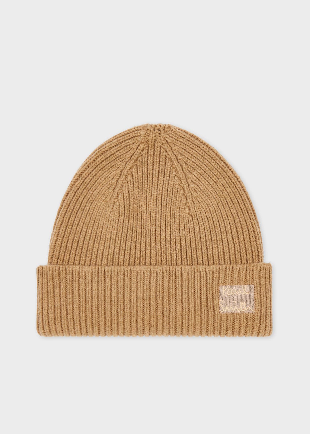 Men's Tan Cashmere-Blend Beanie