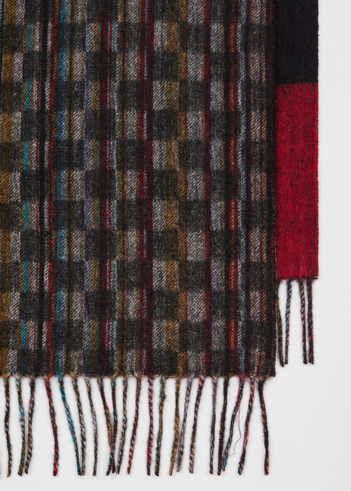 Women's 'Signature Stripe' Check Reversible Scarf