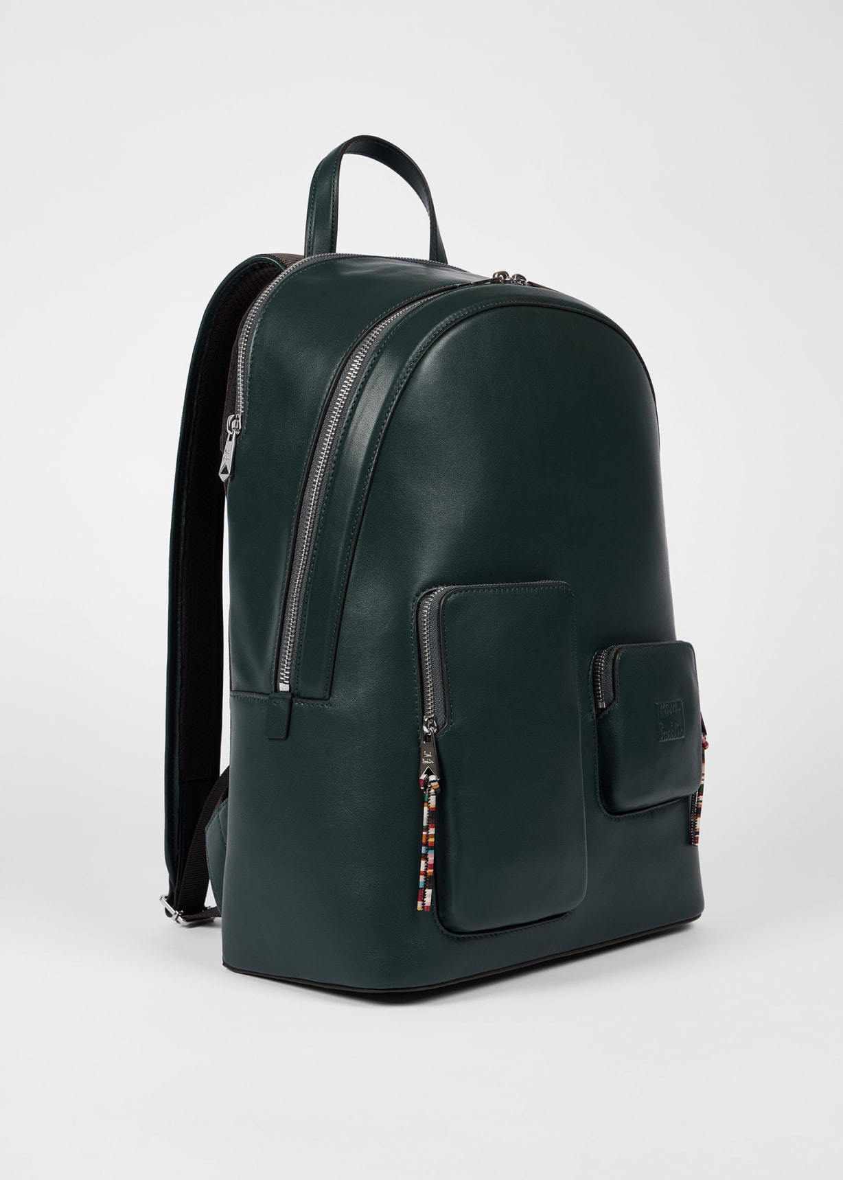Teal Leather Backpack