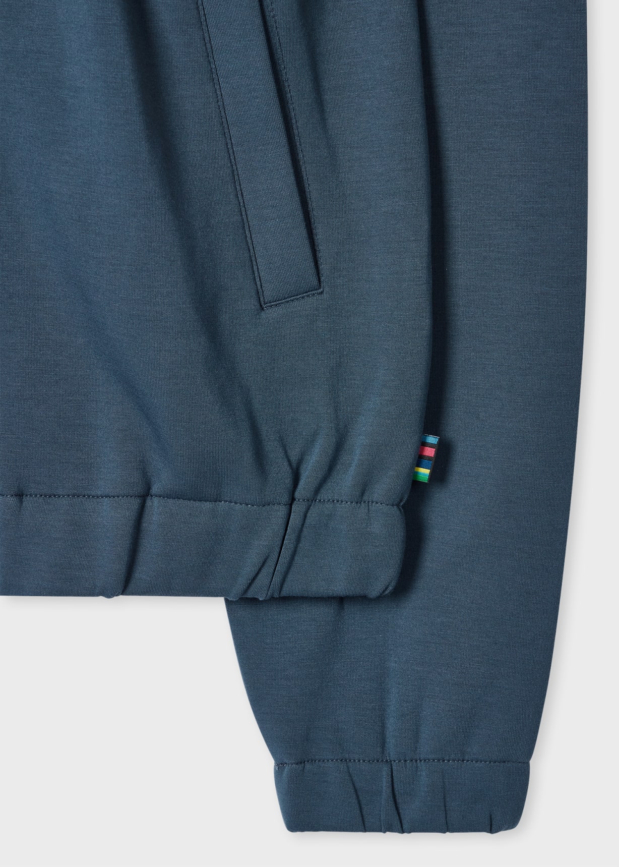 Men's Steel Blue Cotton-Modal Zip-Front Sweatshirt