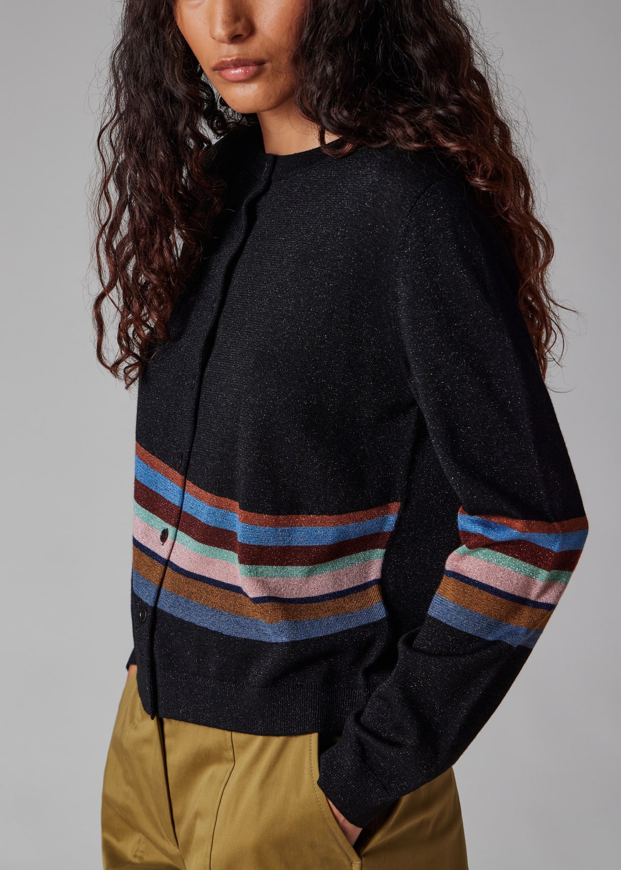 Women's Black 'Swirl' Cardigan