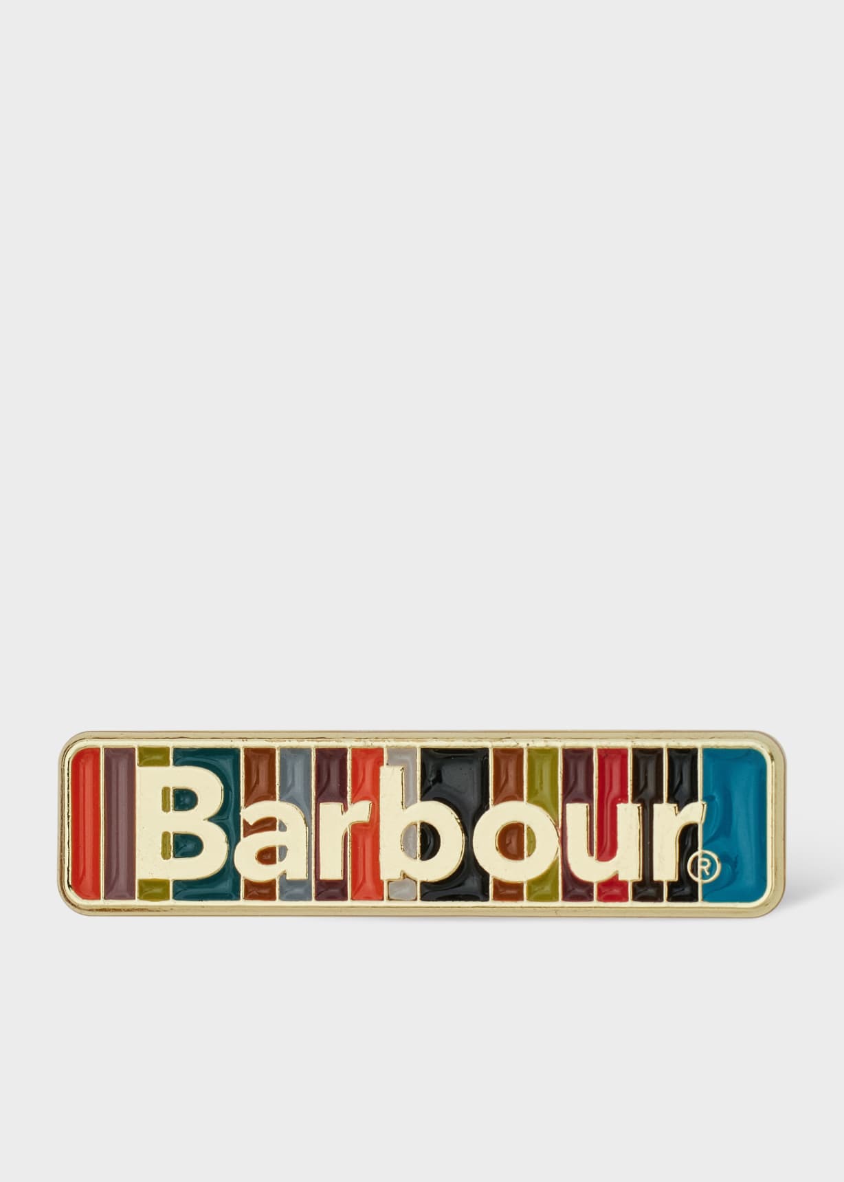Paul Smith loves Barbour - Stripe Pin Badge