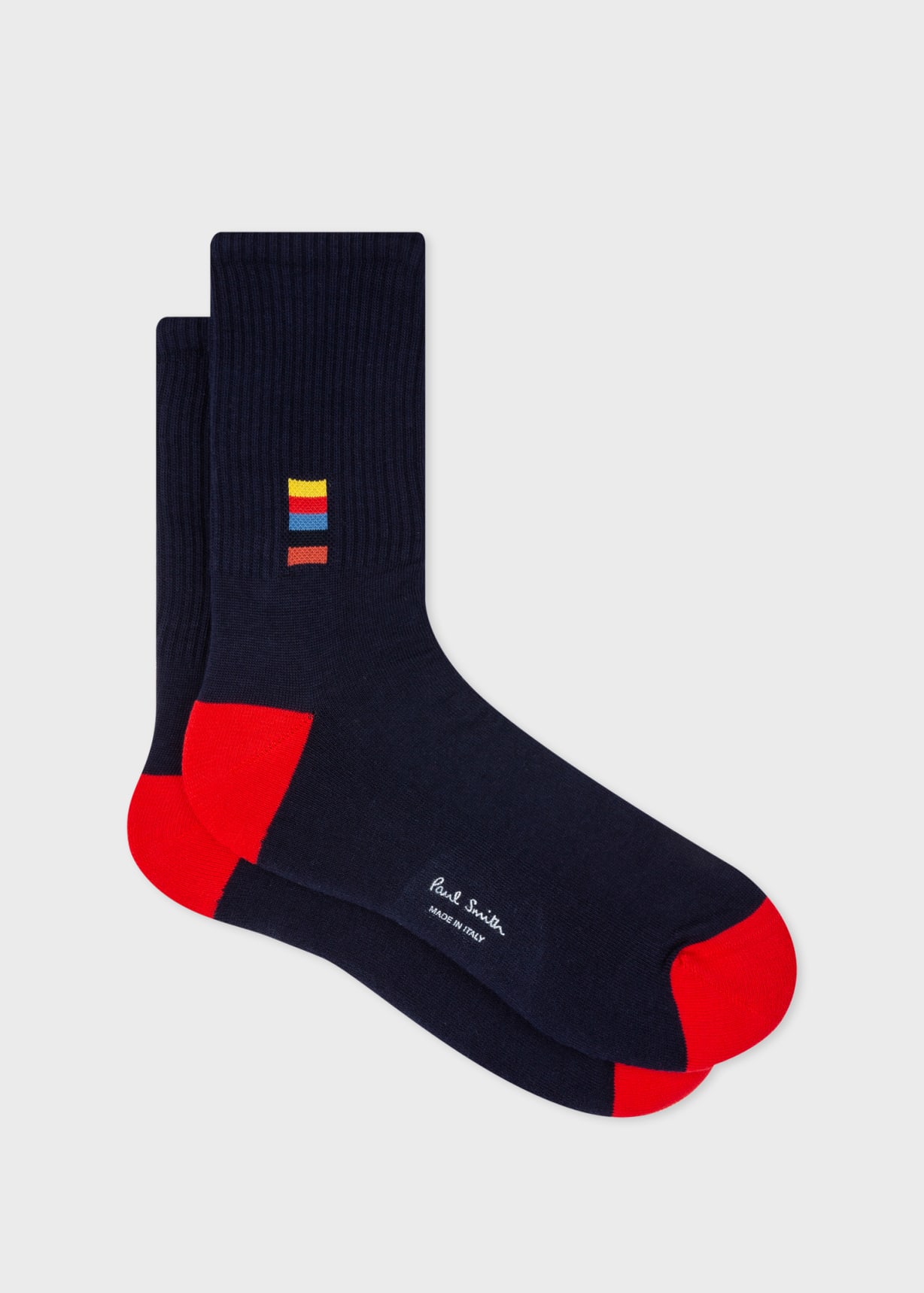 Navy 'Artist Stripe' Trim Socks