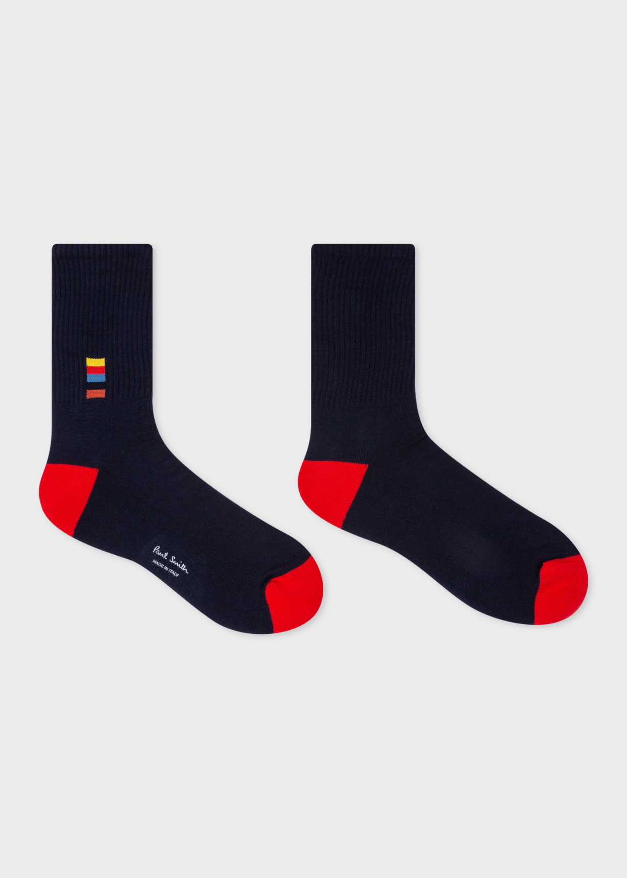 Navy 'Artist Stripe' Trim Socks