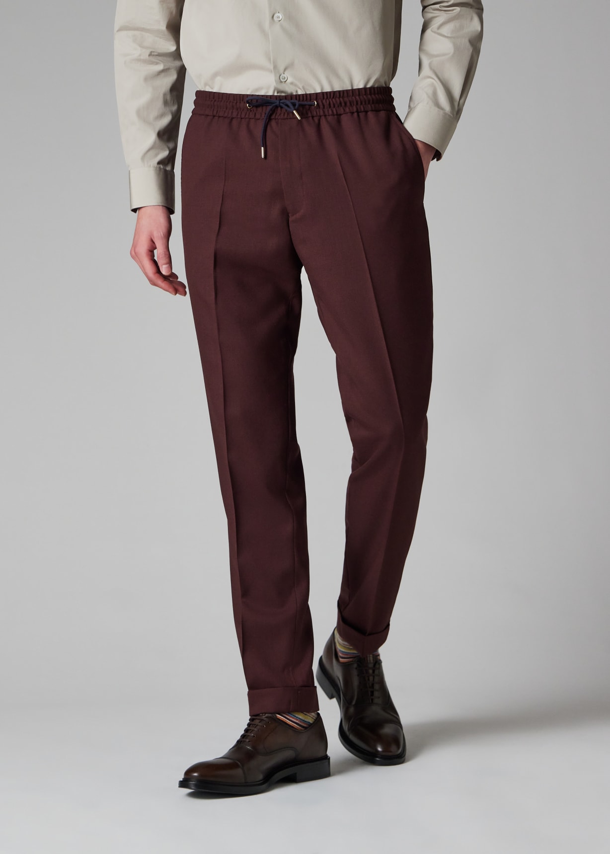 A Suit To Travel In - Burgundy Wool Suit