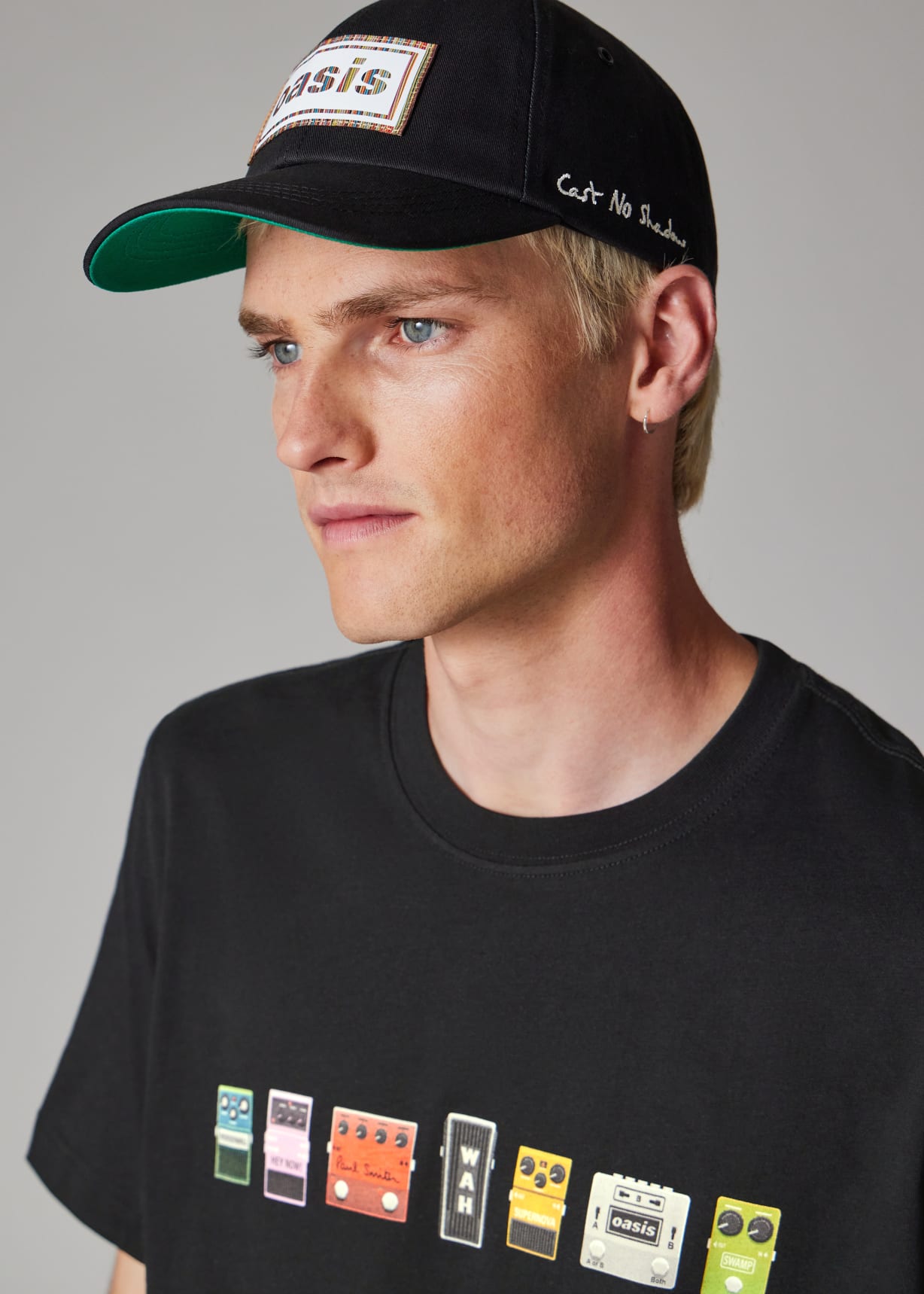 Paul Smith x Oasis - Black 'Signature Stripe' Logo Cap