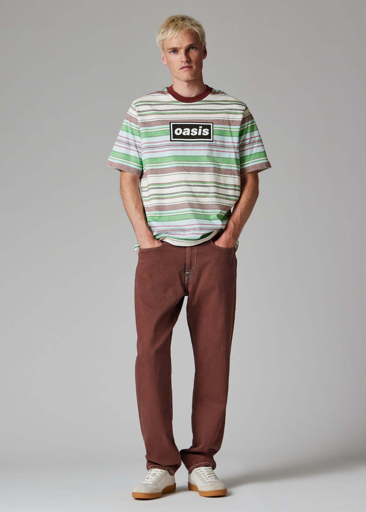 Paul Smith x Oasis - Stripe Logo Print T-Shirt