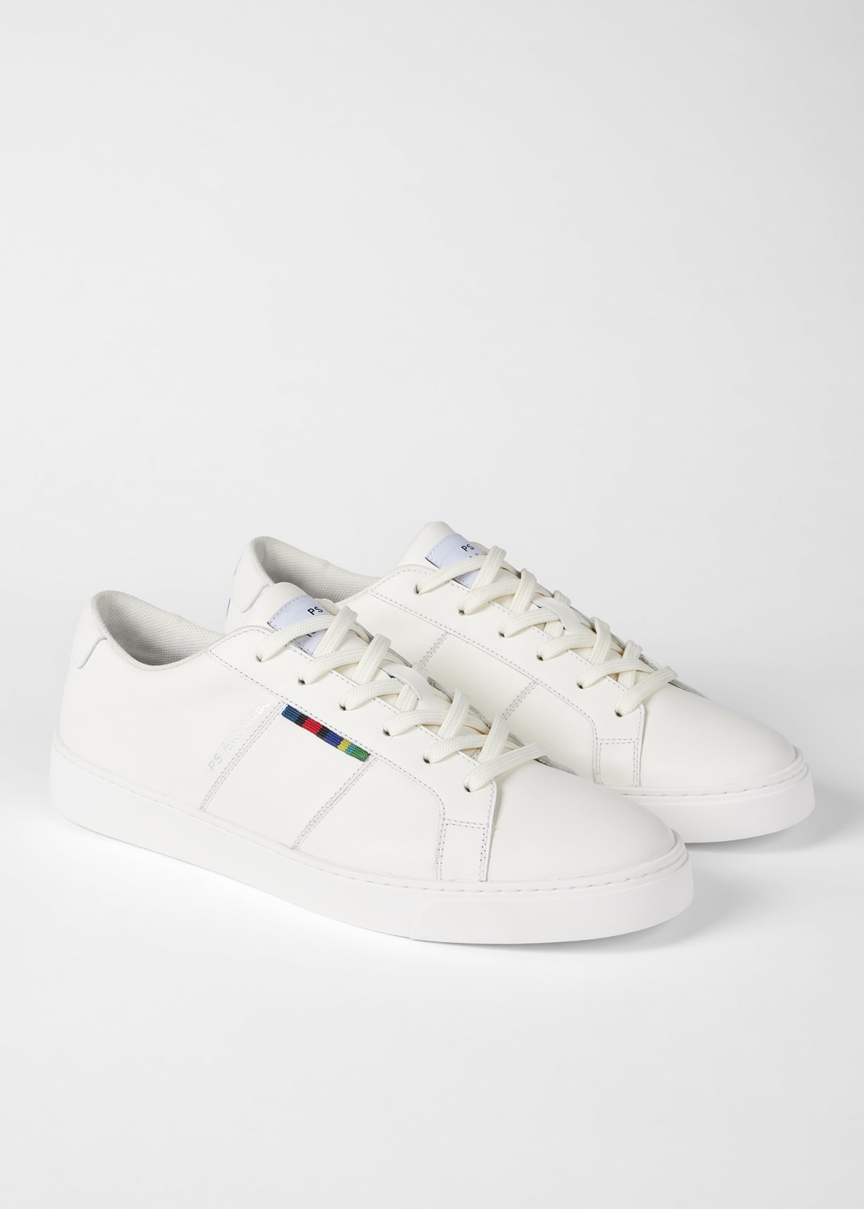 Men's White Leather 'Beech' Trainers