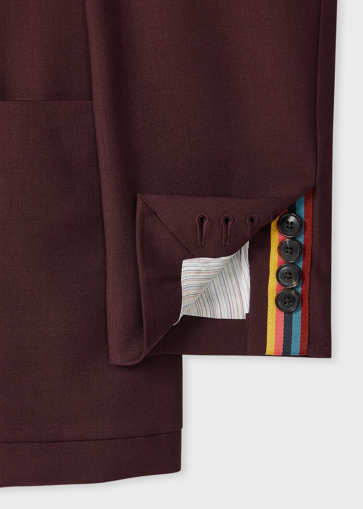 A Suit To Travel In - Burgundy Wool Suit