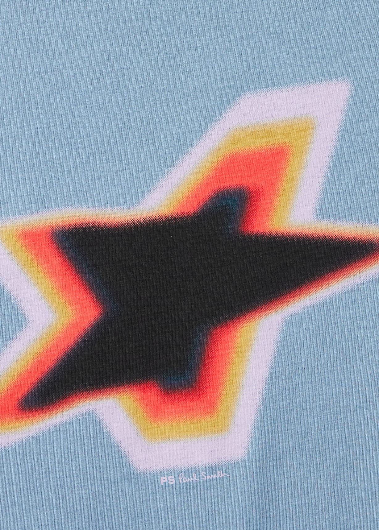 Sky Blue 'Star' Print T-Shirt