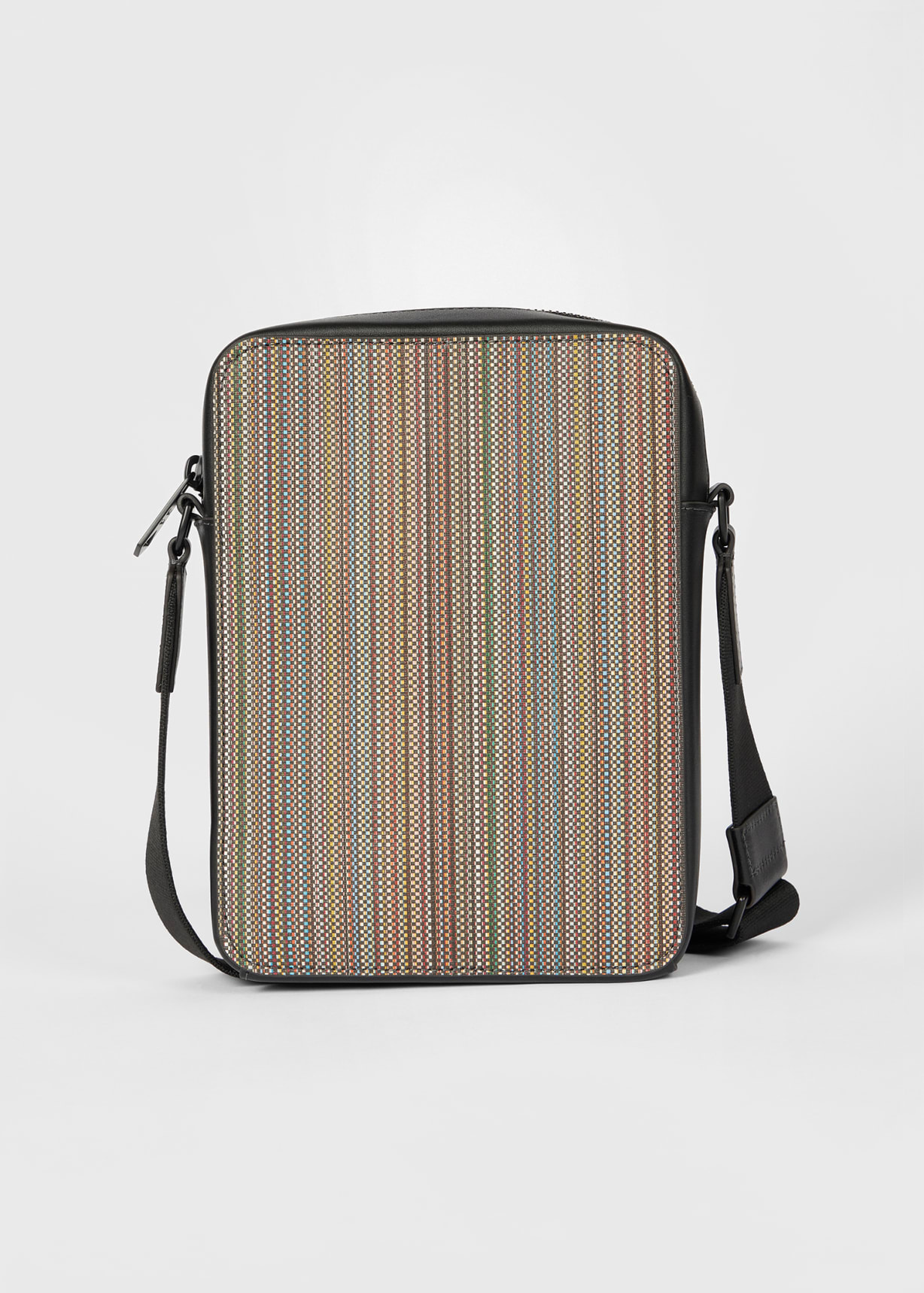 Multicolour 'Signature Stripe' Coated Canvas Flight Bag