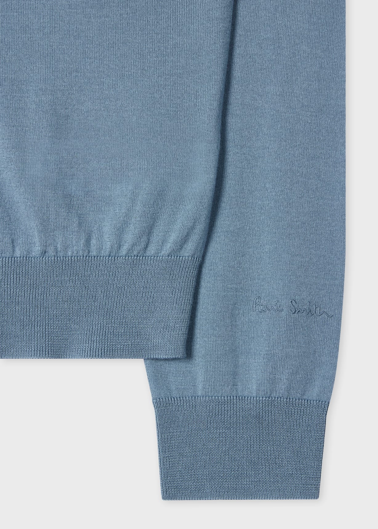 Men's Light Blue Merino Wool Sweater