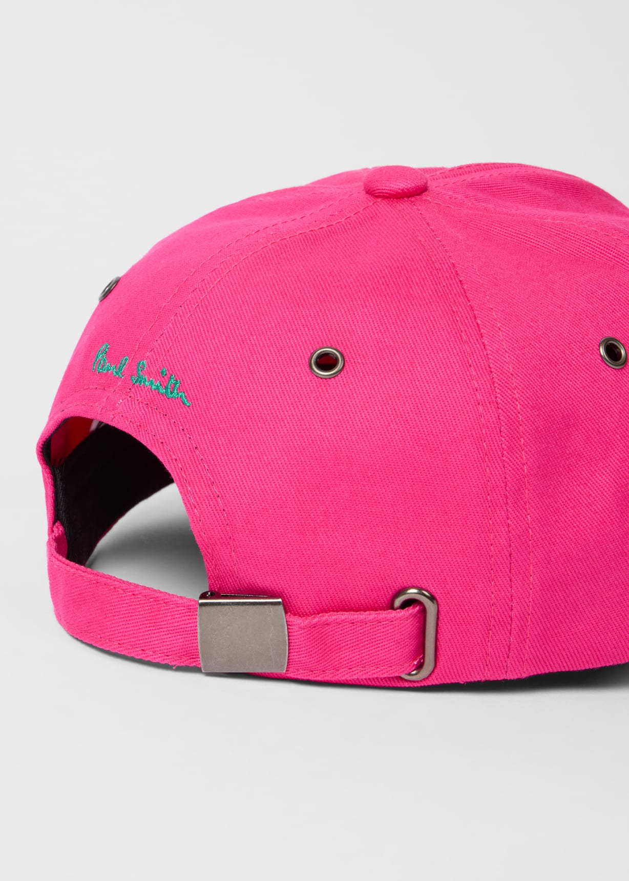 Pink Cotton-Twill Quote Cap