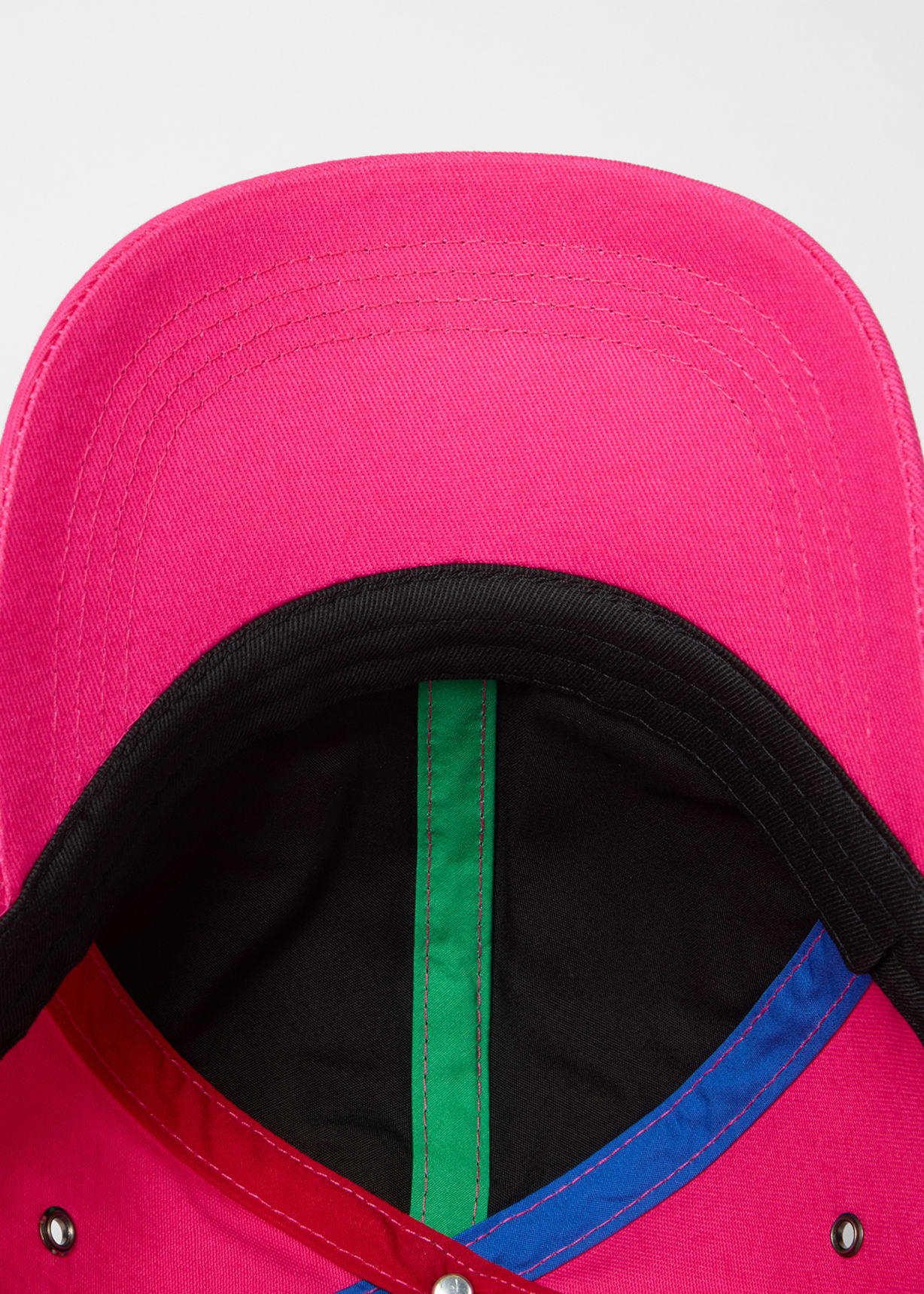 Pink Cotton-Twill Quote Cap
