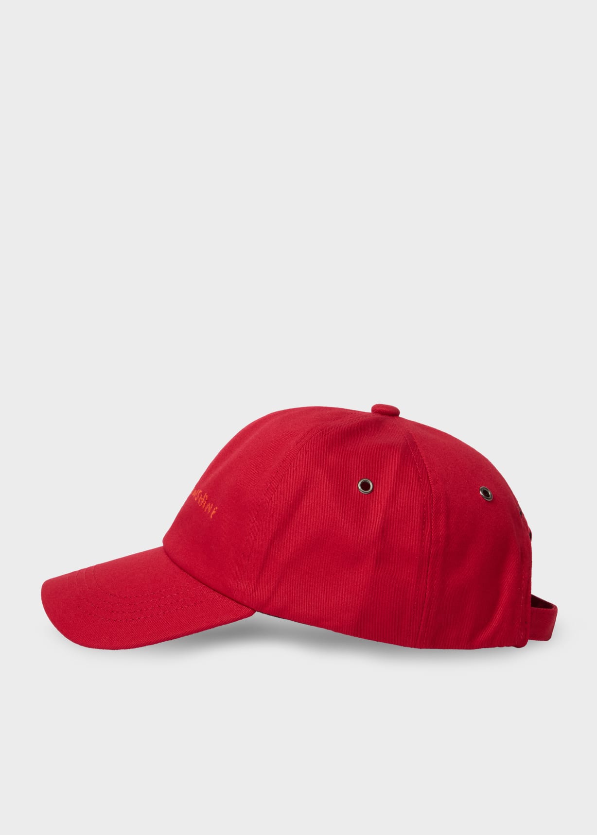 Red Cotton-Twill Quote Cap