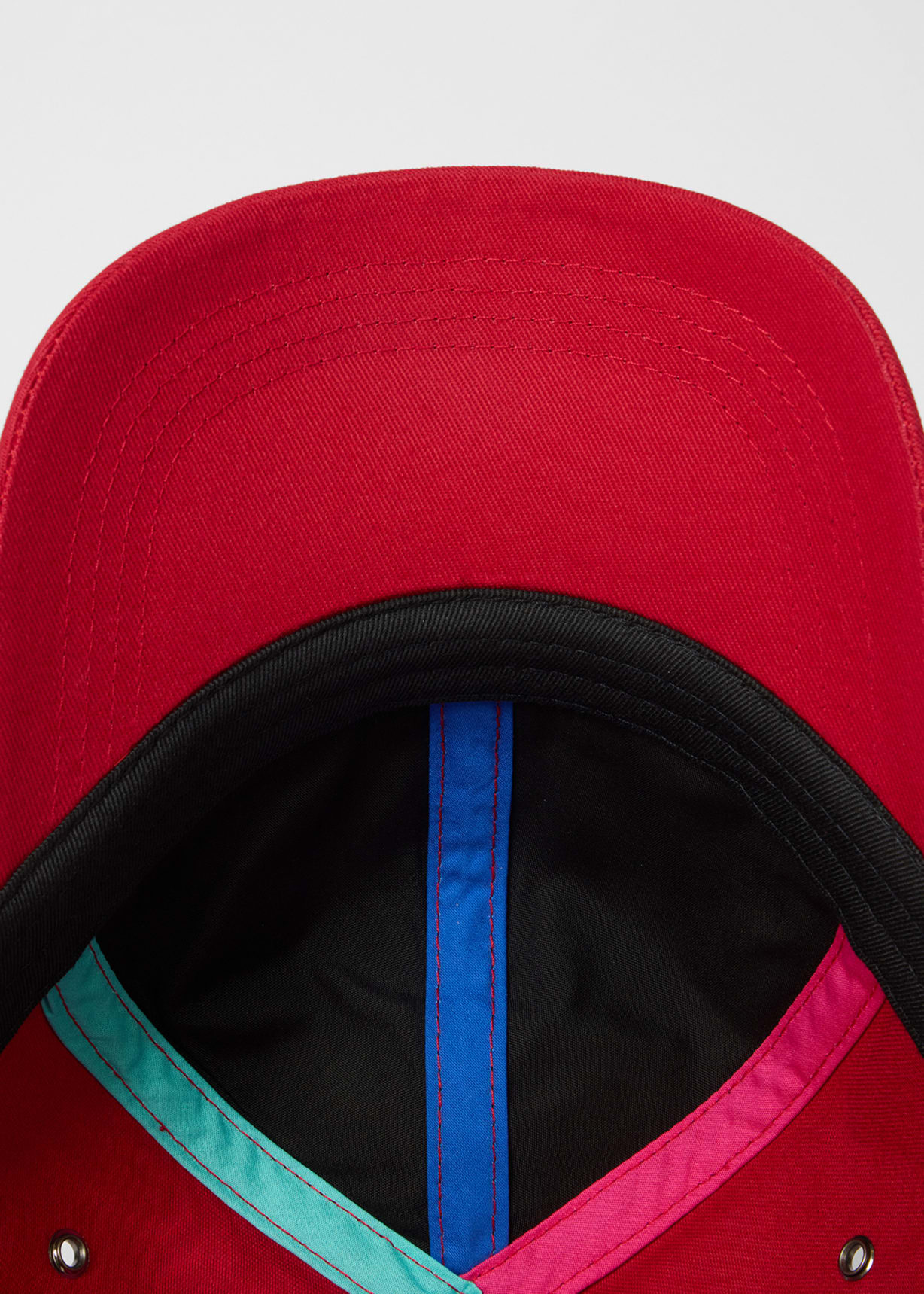 Red Cotton-Twill Quote Cap