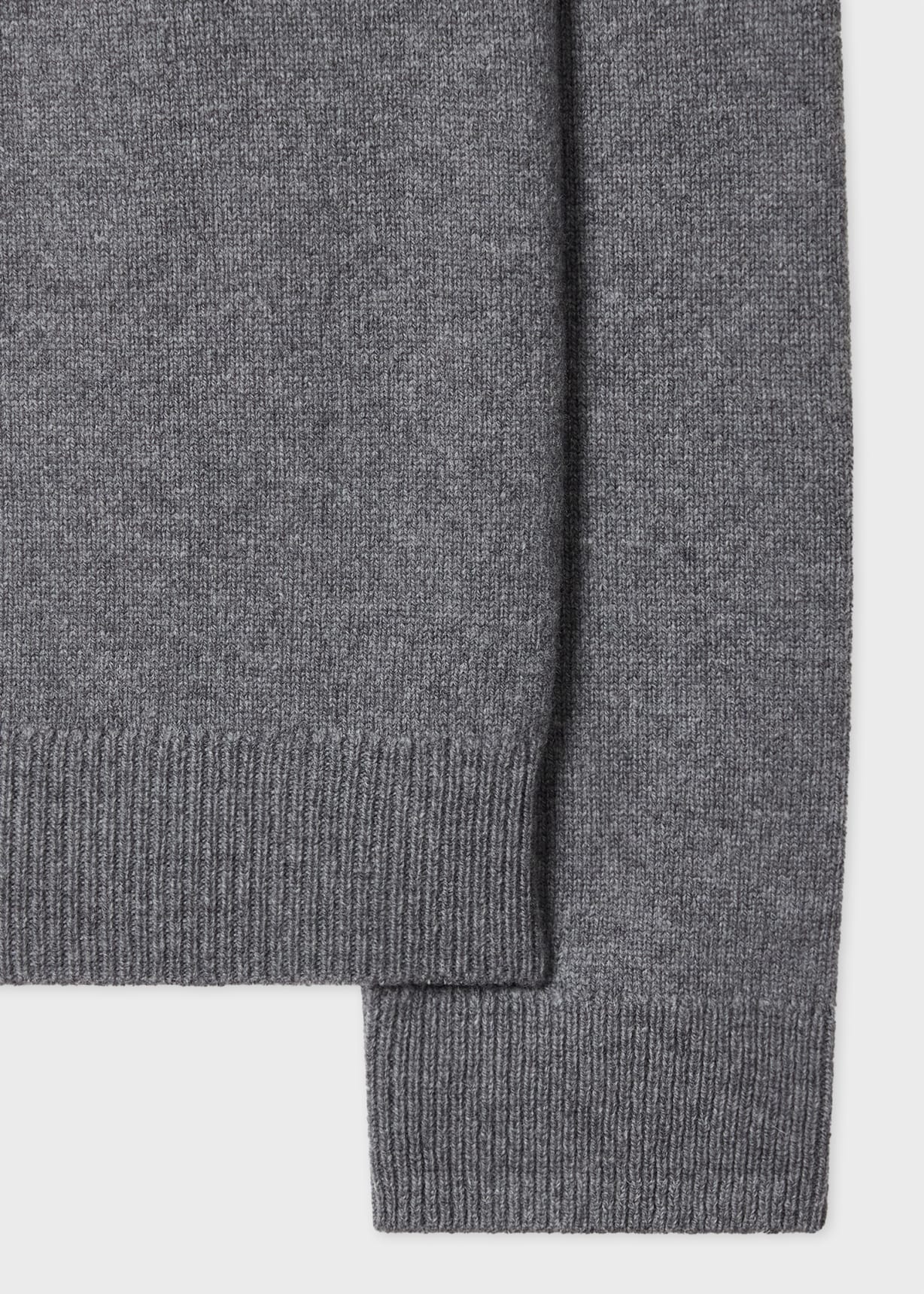 Men's Grey Merino Wool Cardigan