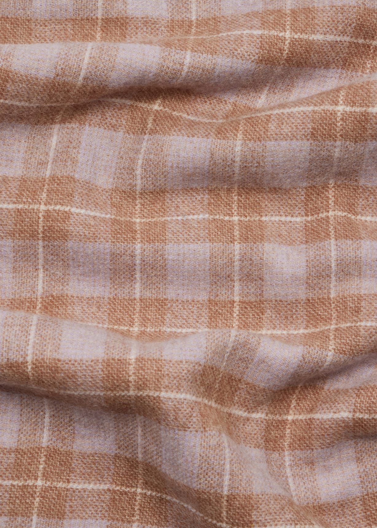 Women's Beige Ombre Check Scarf
