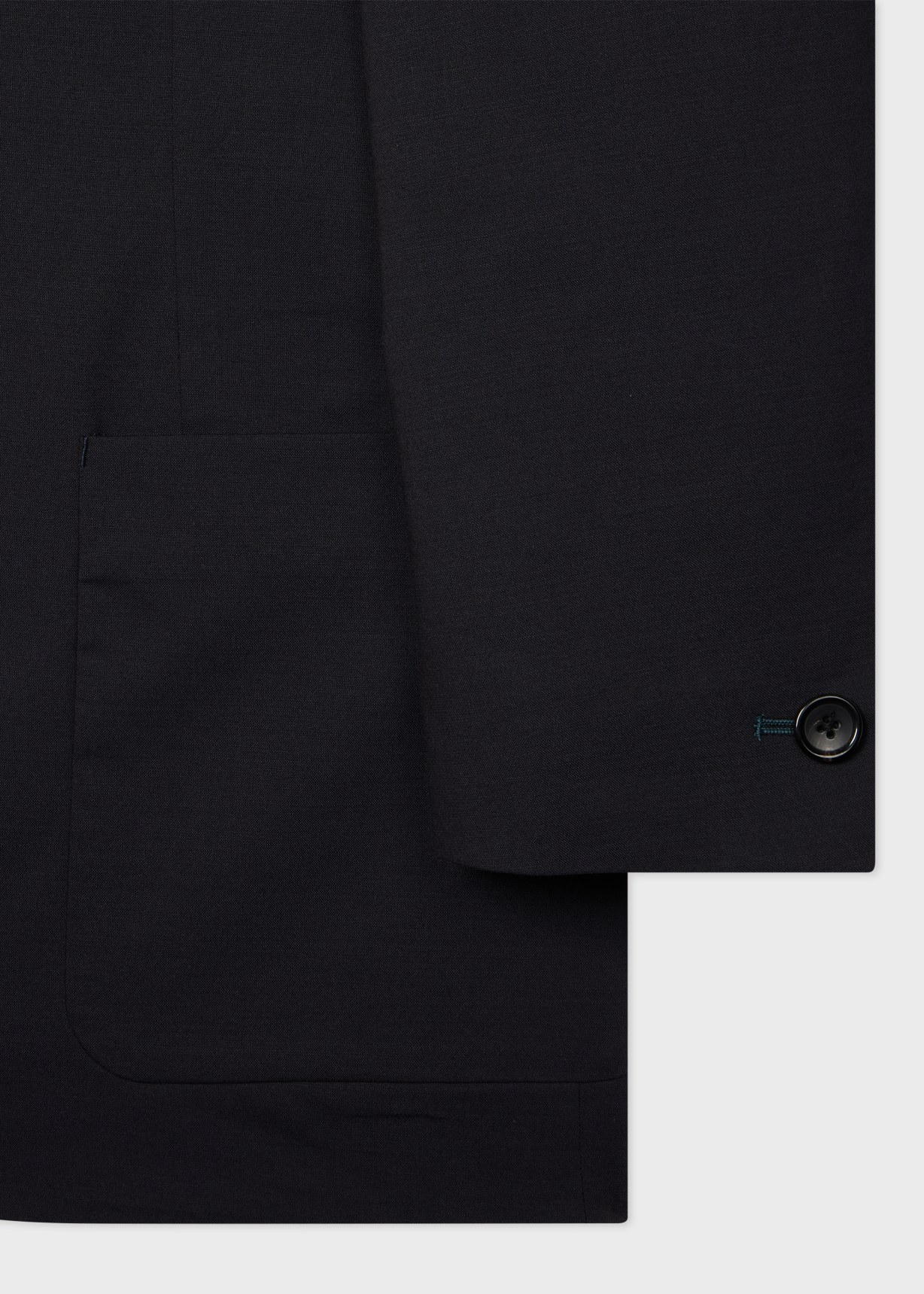 Men's Navy Wool and Cotton-Blend Buggy-Lined Suit