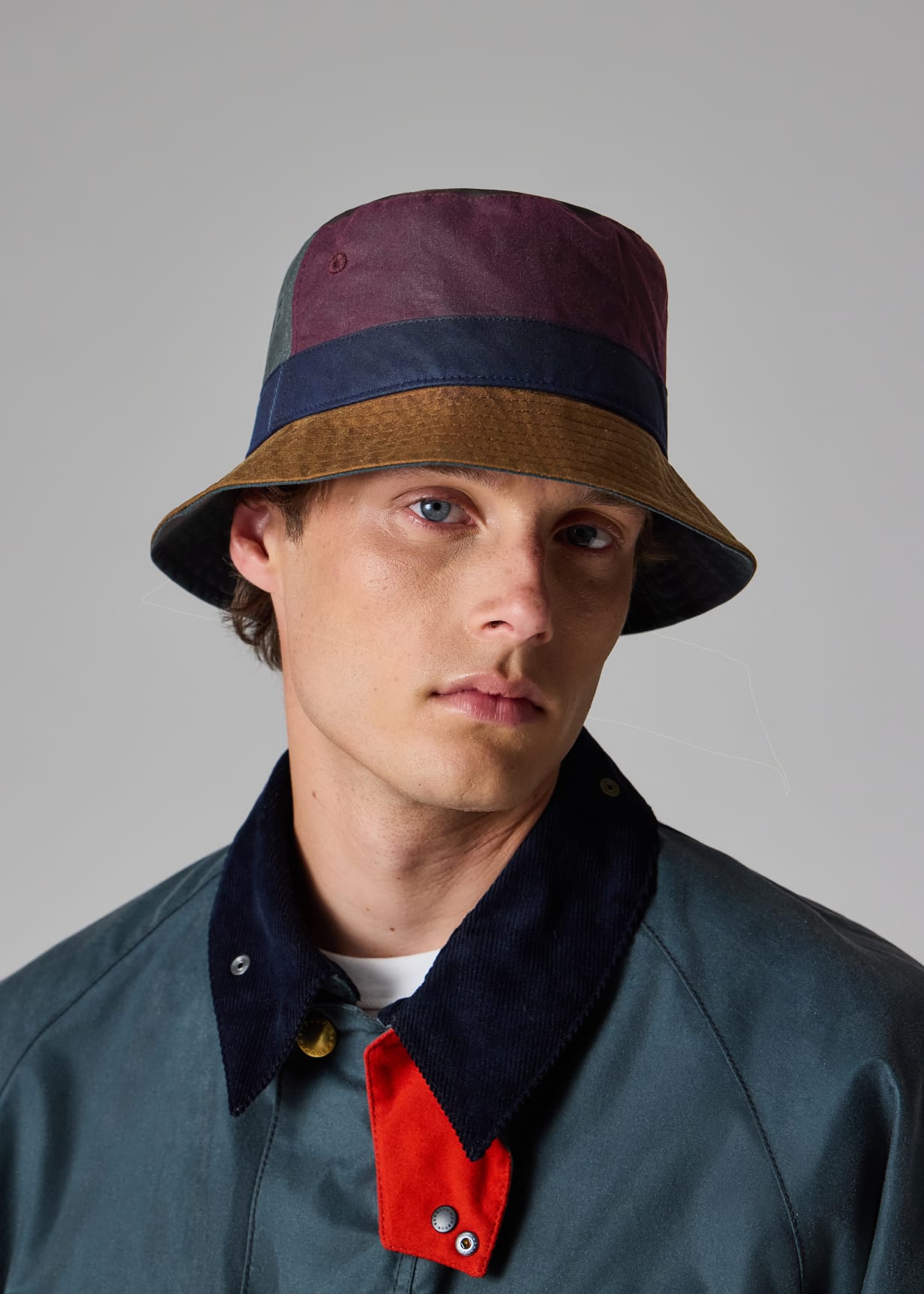 Paul Smith Loves Barbour - Waxed Cotton Bucket Hat