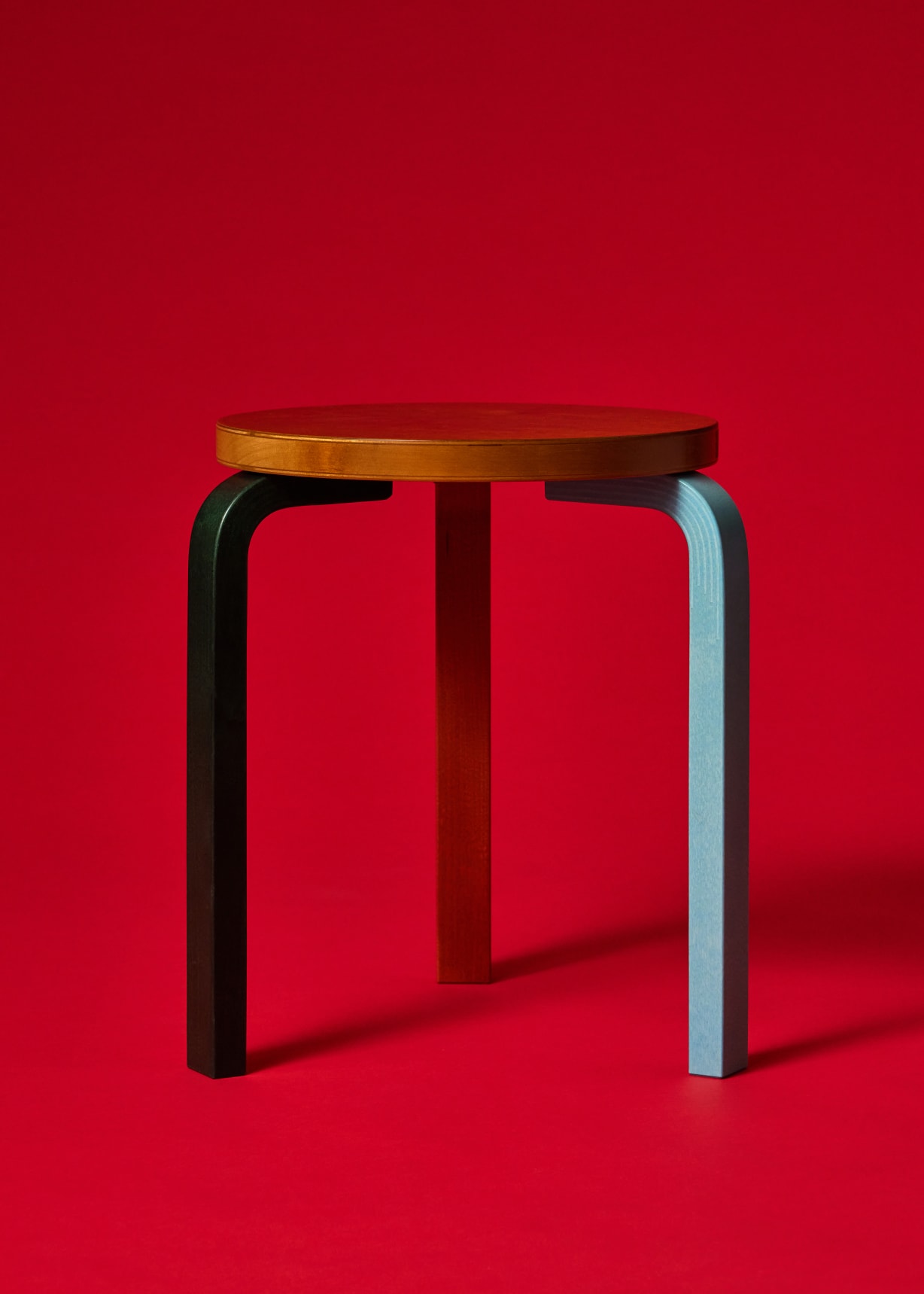 Artek Reimagined by Paul Smith - Aalto Four Colour-Stained Stool 60 - Edition Two