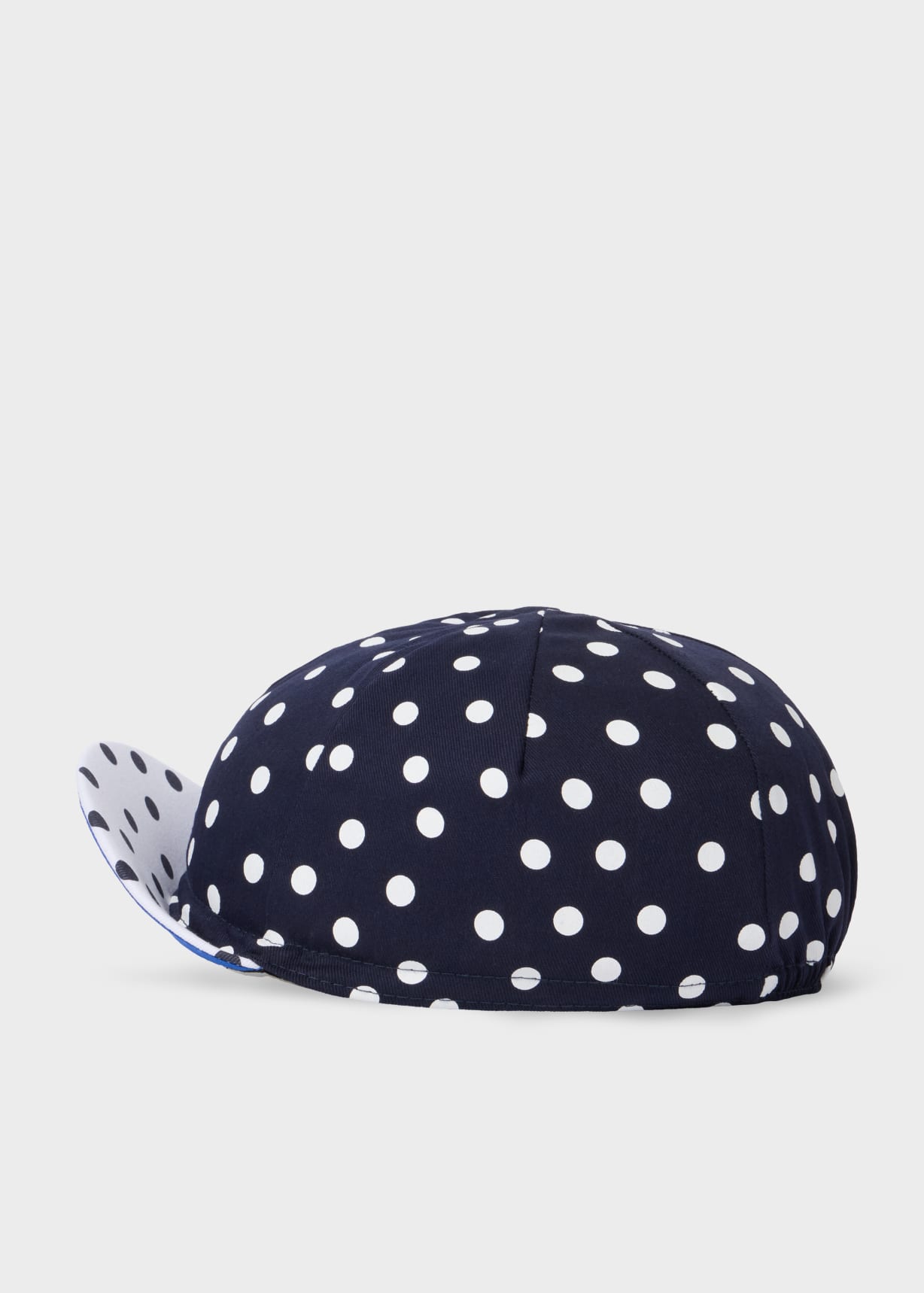 Navy Polka Dot Cycling Cap