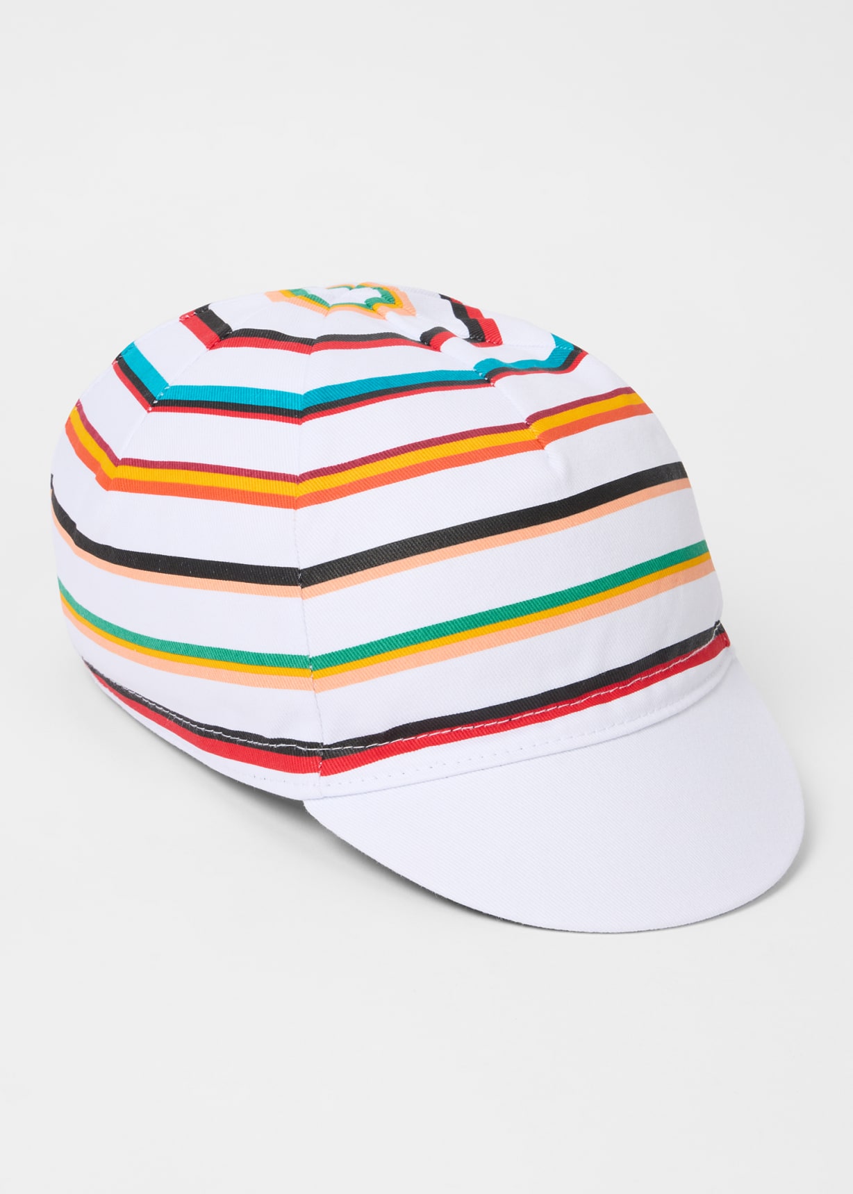 White 'Signature Stripe' Cycling Cap