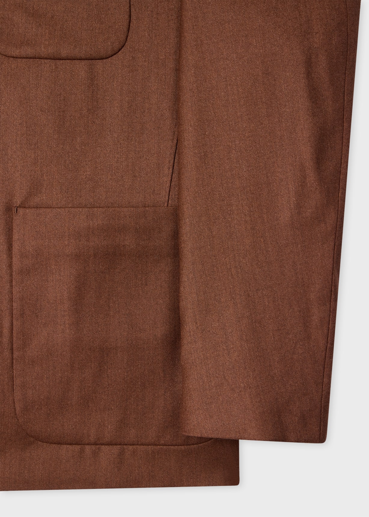 Men's Cinnamon Overdyed Wool-Cashmere Flannel Work Jacket