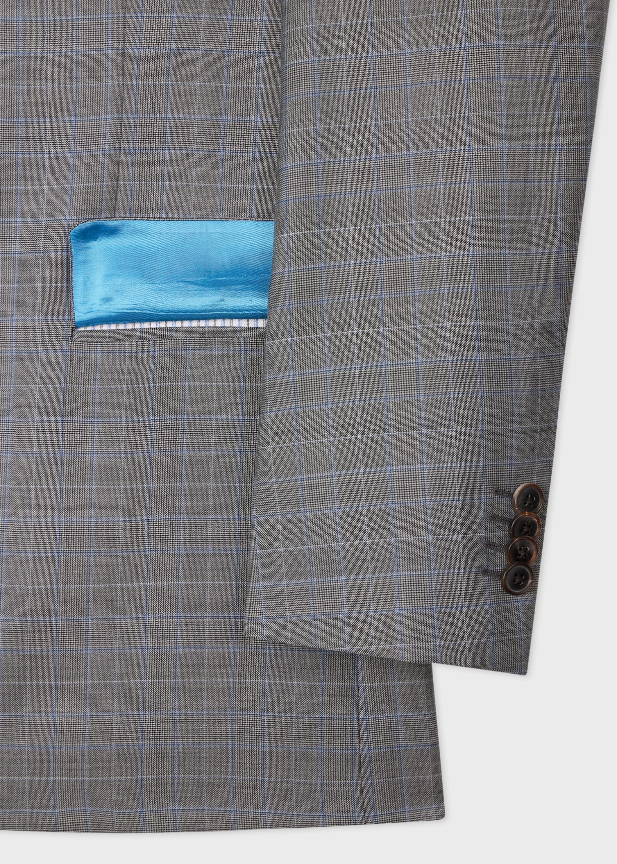 The Soho - Tailored Fit Grey Check Wool Suit