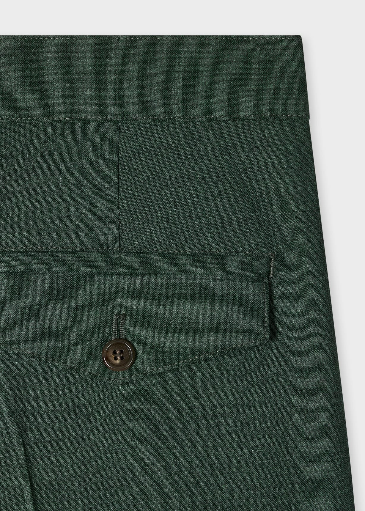 Dark Green Overdyed Marl Wool Suit