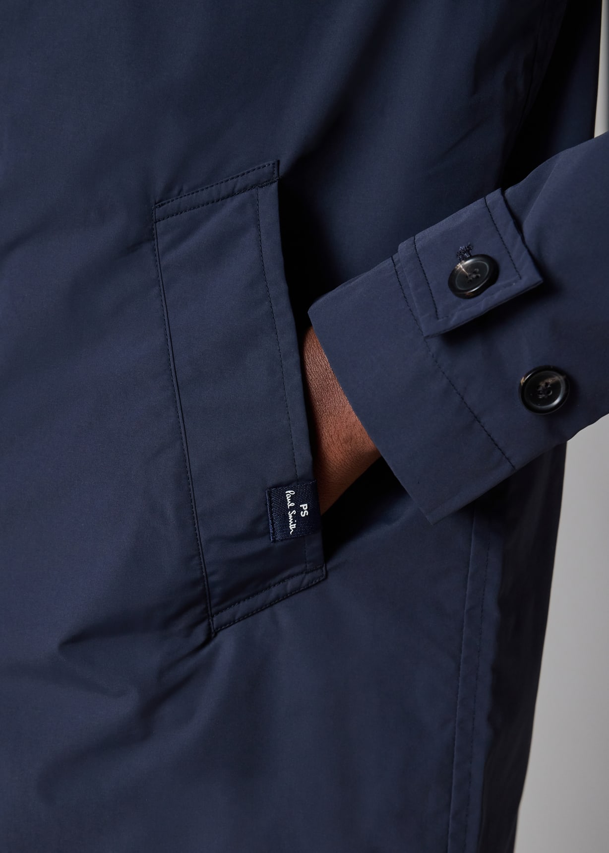 Men's Navy Lined Mac