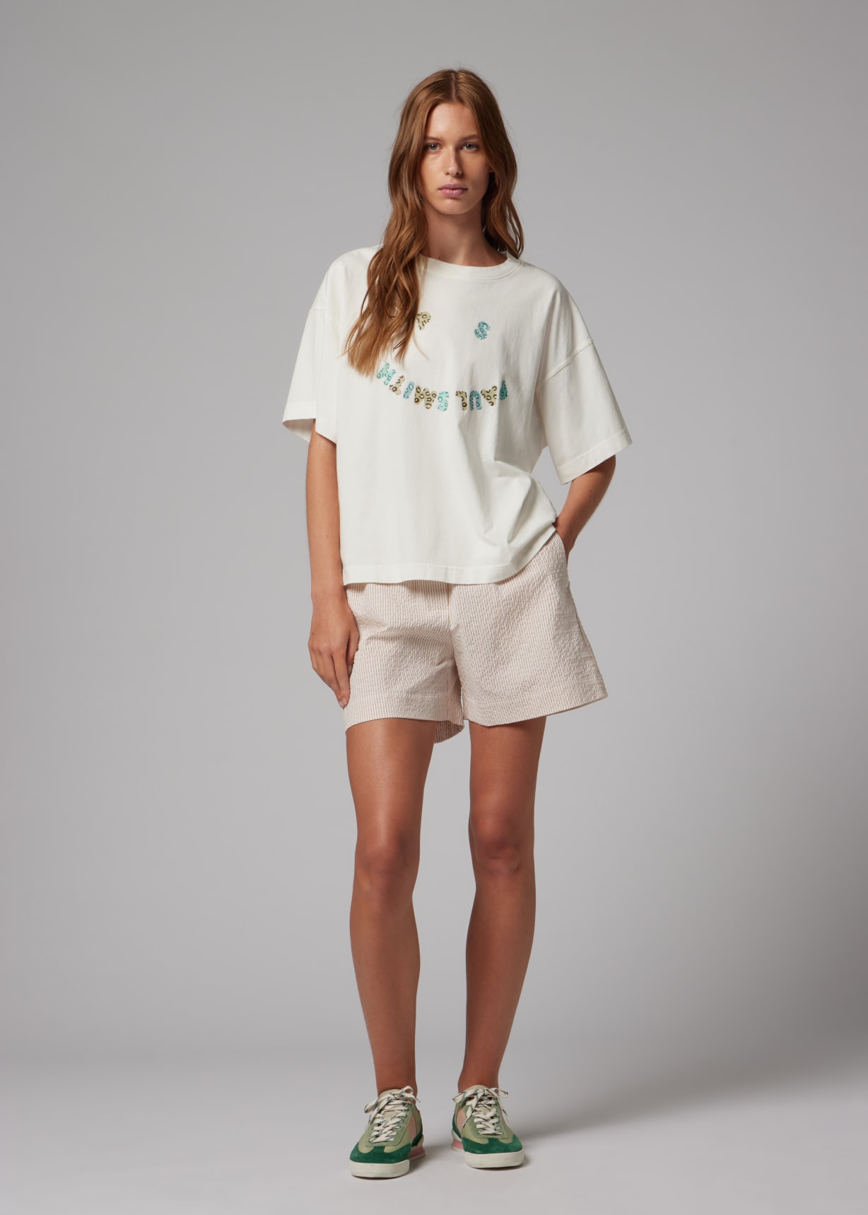 Women's Ecru 'Animal Happy' T-Shirt