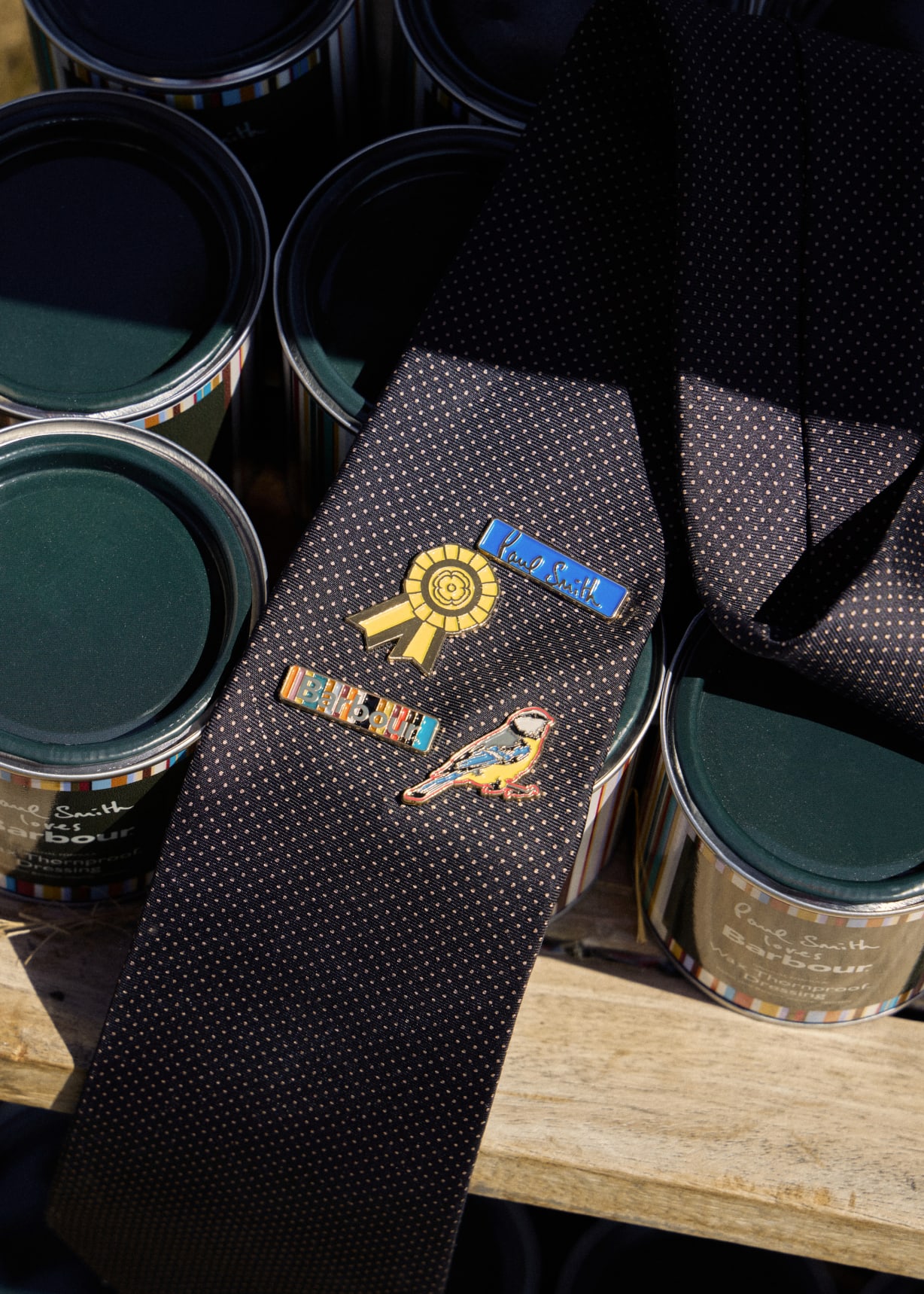Paul Smith loves Barbour - Signature Logo Pin Badge
