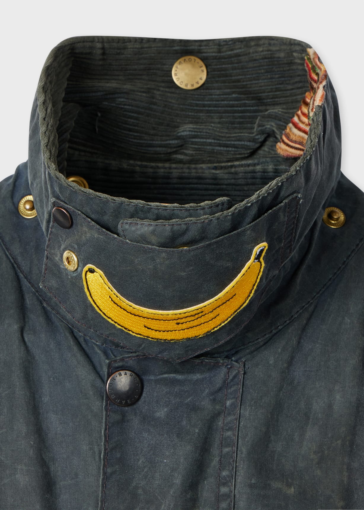 Paul Smith loves Barbour - Re-Loved Navy Waxed Jacket