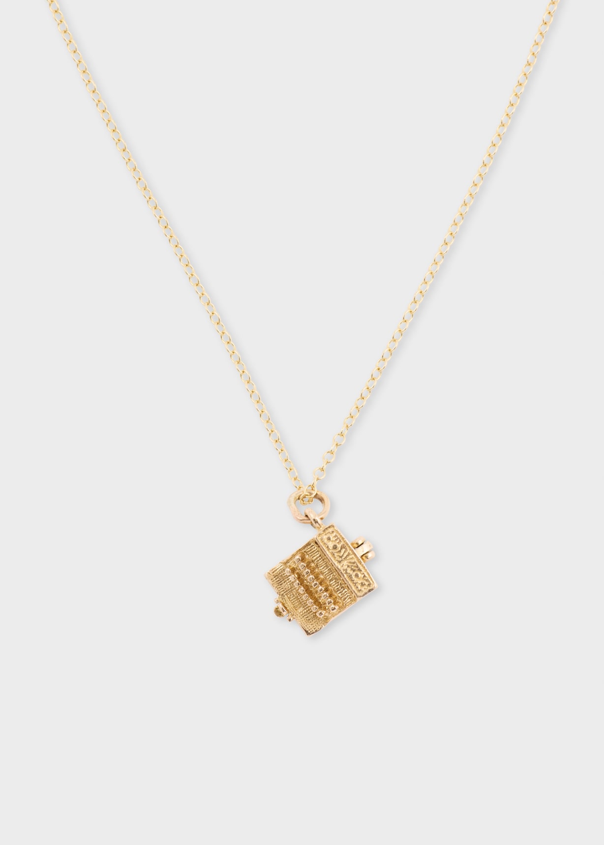 Articulated Gold Cash Register Necklace by Baroque Rocks