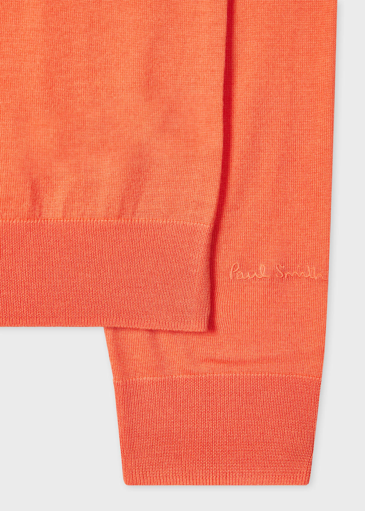 Men's Coral Pink Merino Wool Sweater