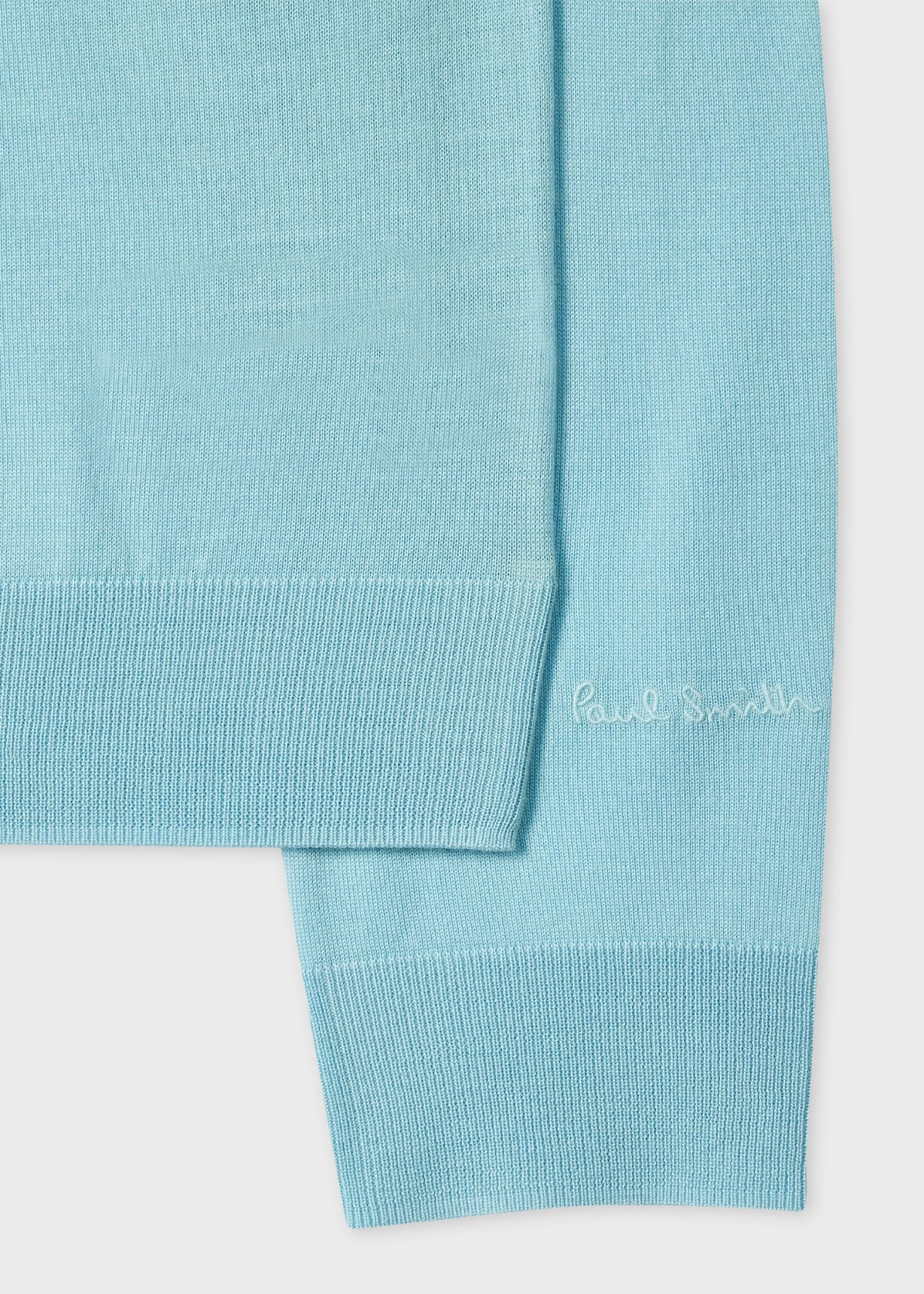 Men's Sky Blue Merino Wool Sweater