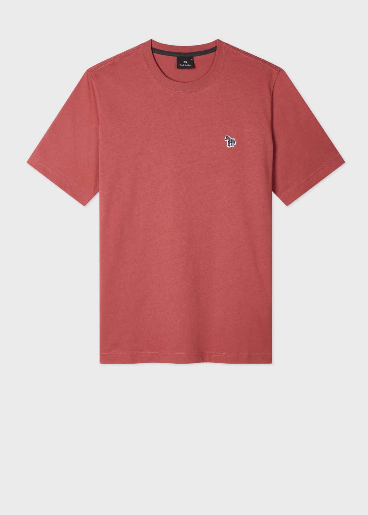 Men's Soft Pink Organic Cotton Zebra Logo T-Shirt