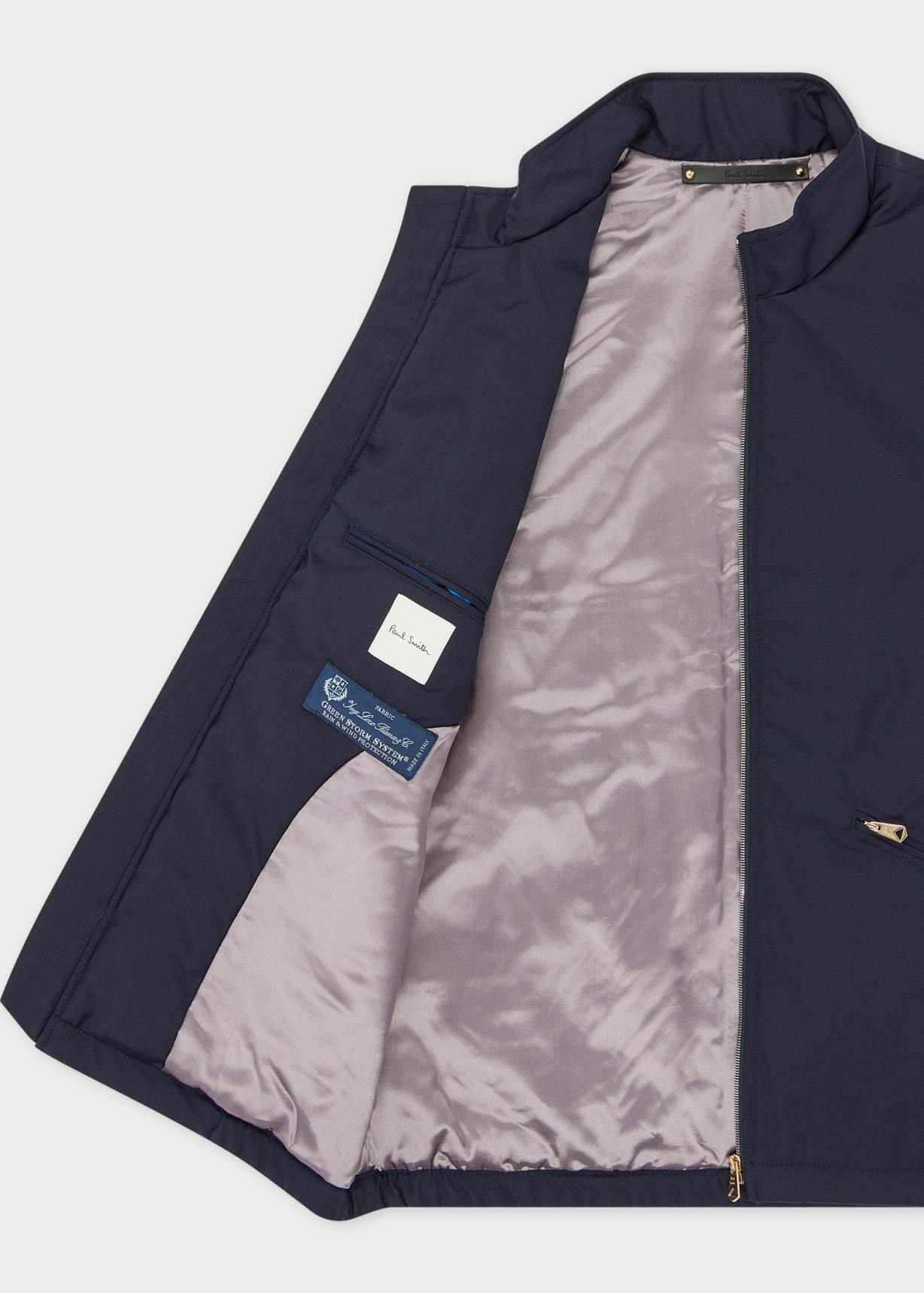 Men's Navy 'Storm System' Wool Gilet