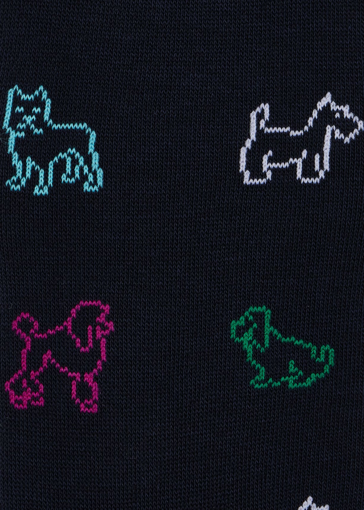 Men's Navy 'Dogs' Pattern Socks