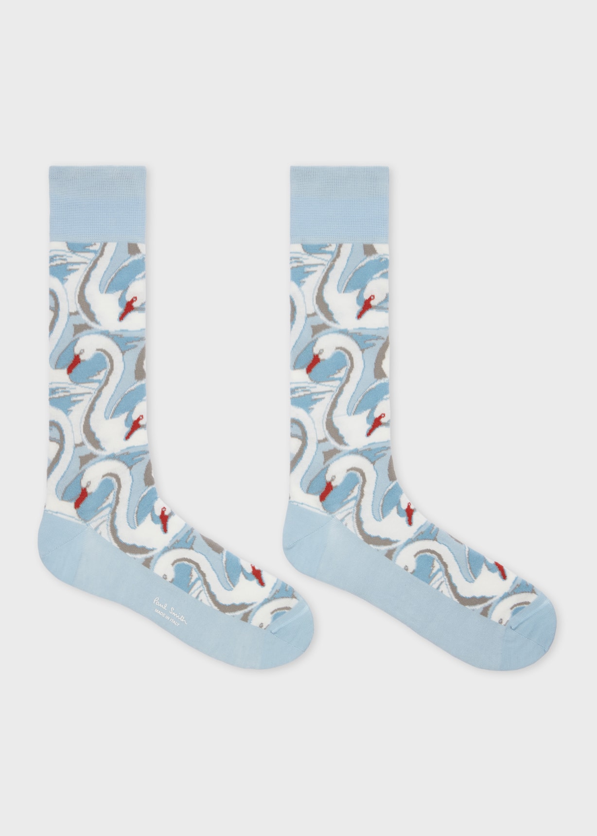 Men's Sky Blue 'Swan' Socks