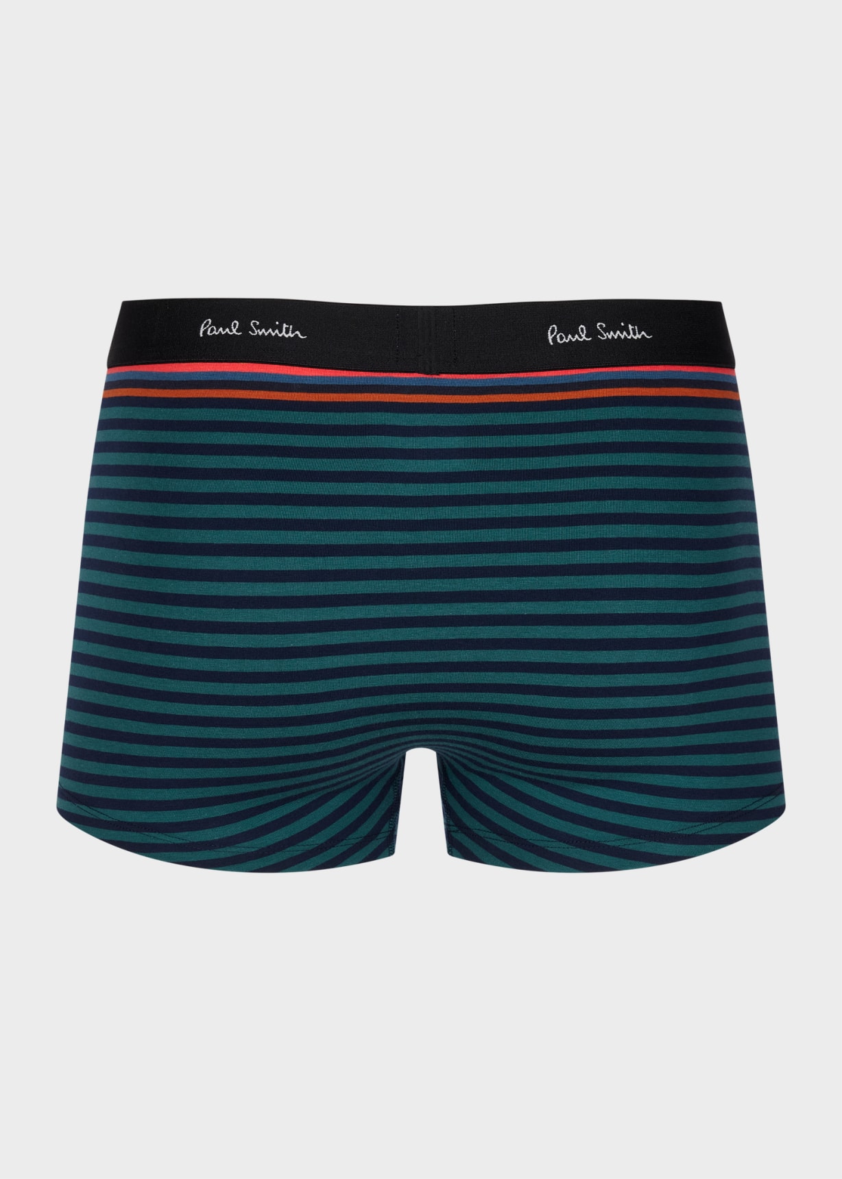 Men's Teal and Navy Stripe Boxer Briefs