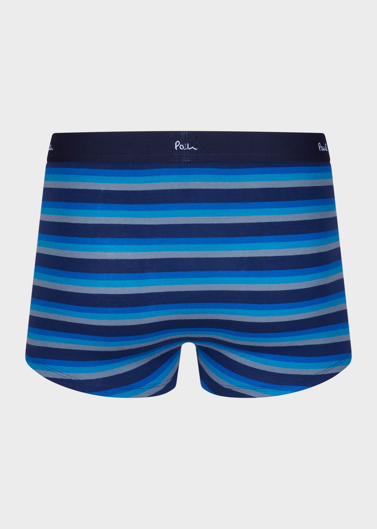 Men's Stripe and Plain Mixed Boxer Briefs Five Pack