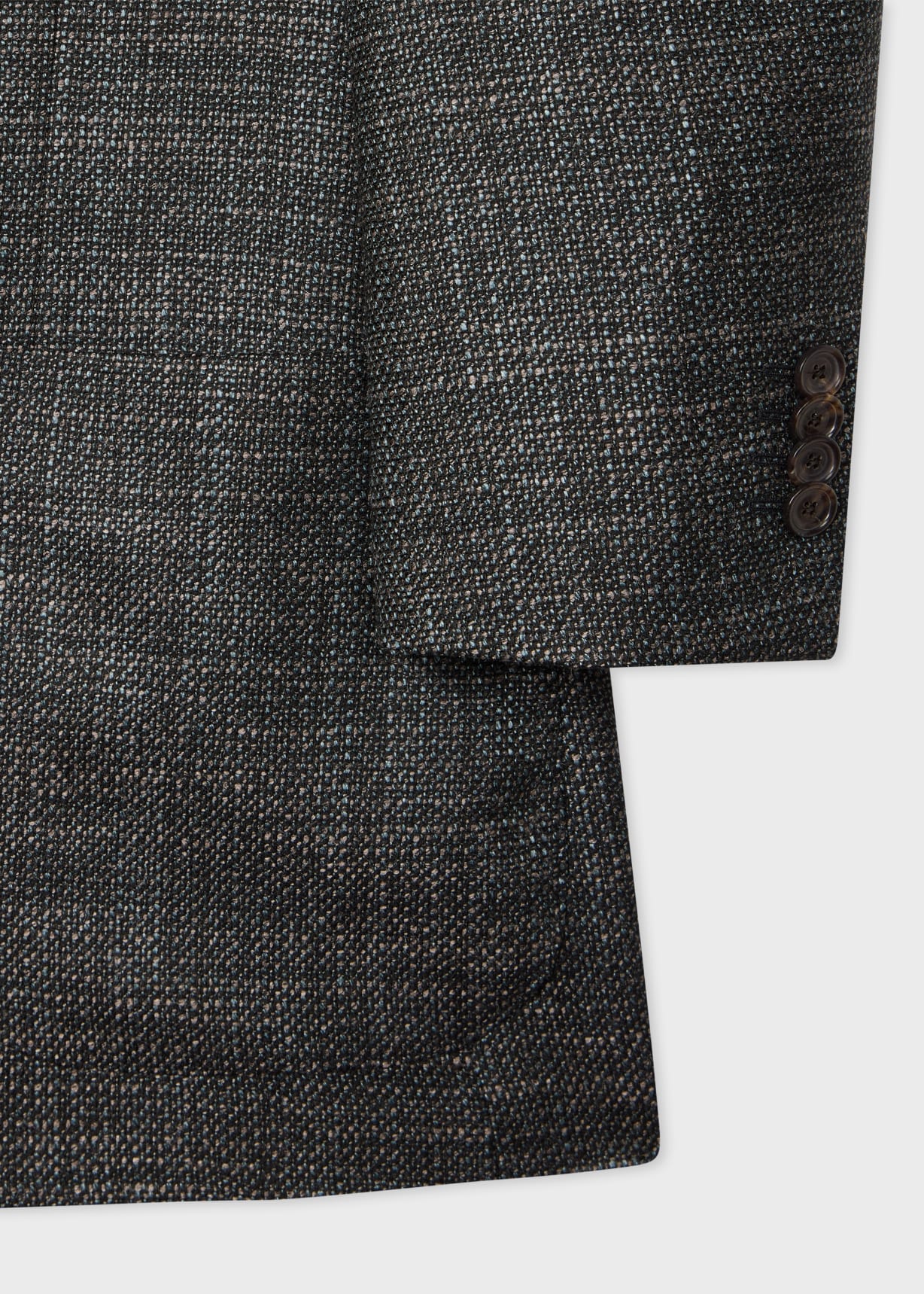 Men's Grey Wool-Silk Buggy-Lined Blazer